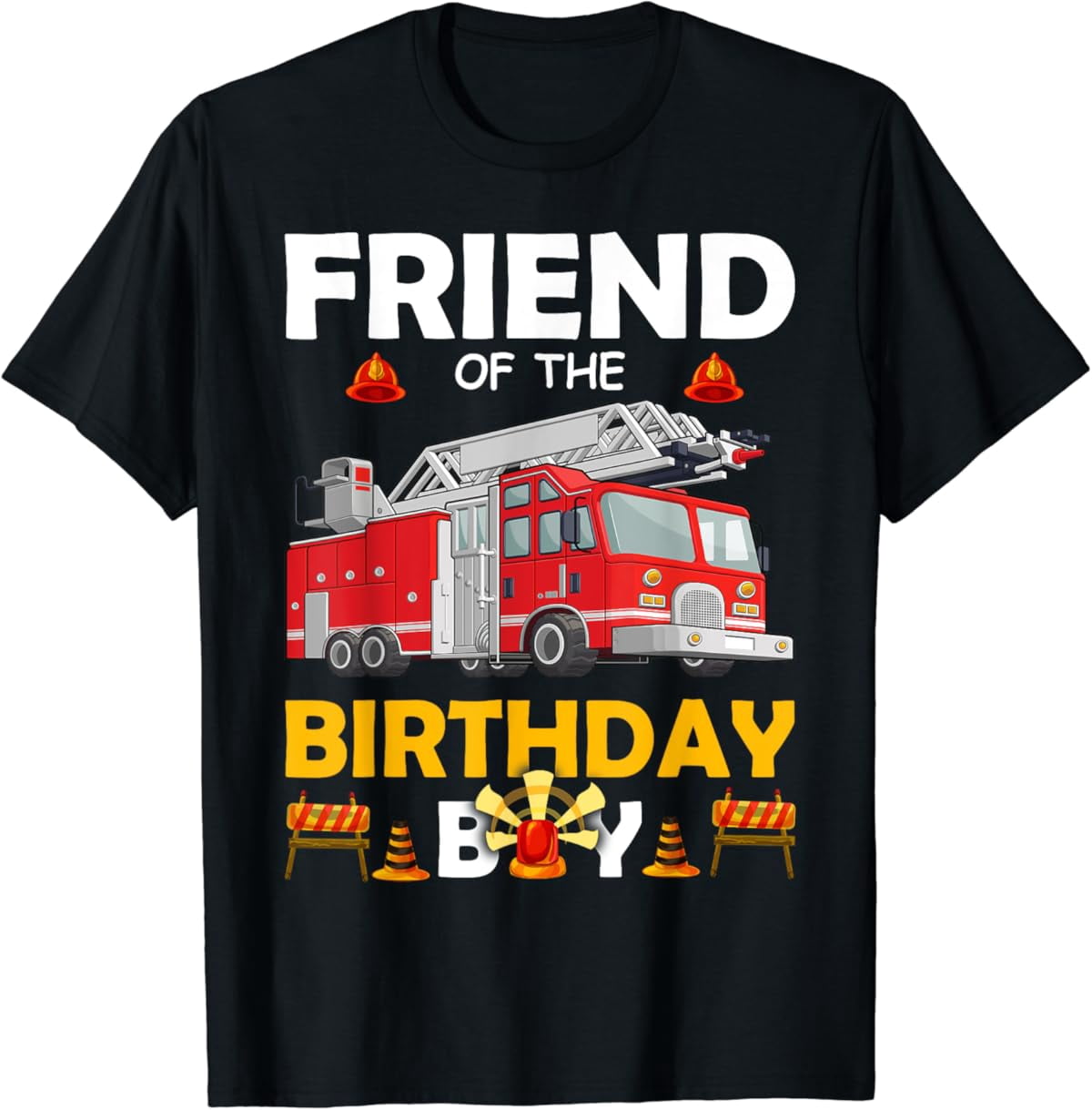 Sam Soft Friend Of The Birthday Boy Fire Truck Firefighter Party T ...