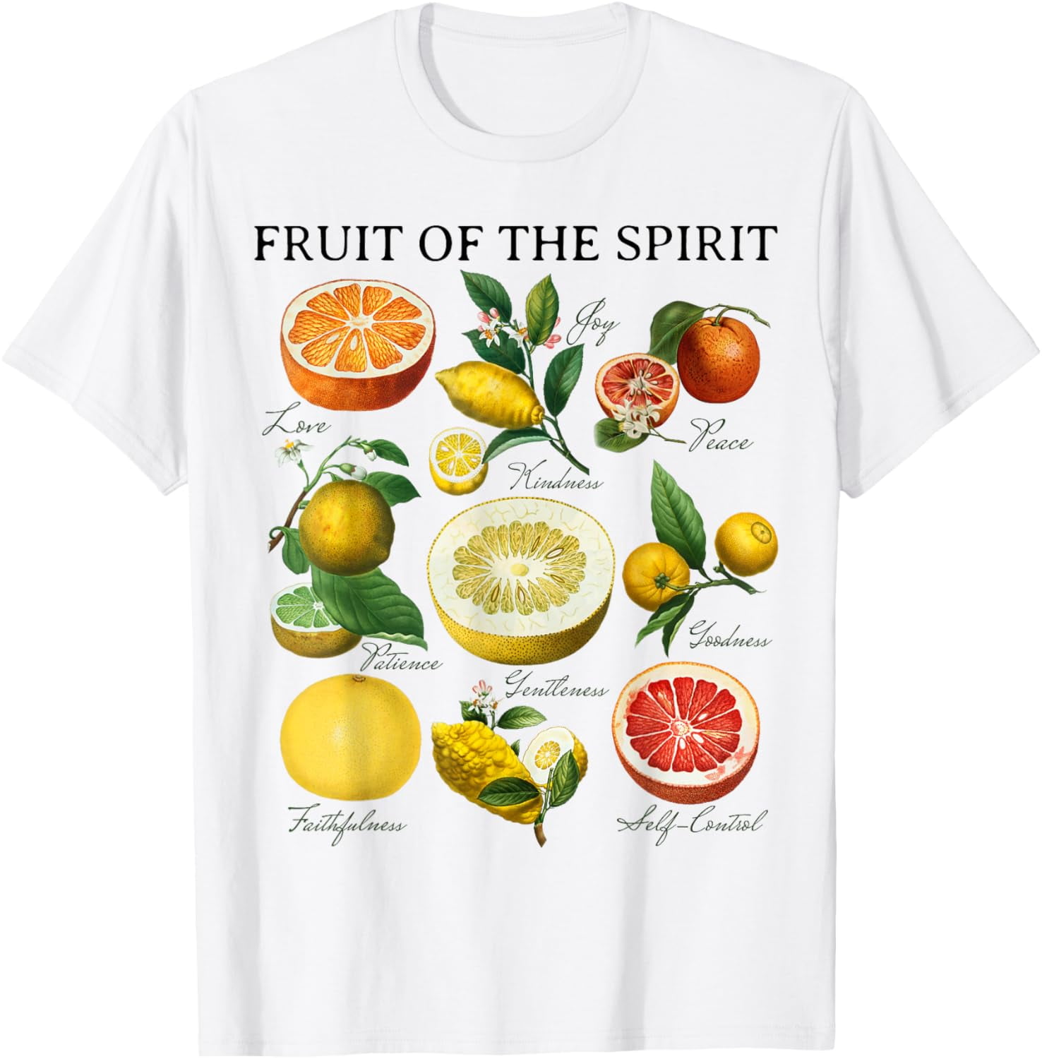 Sam Soft Fruit Of The Spirit Galatians 5:22 Christian Bible Scripture T ...