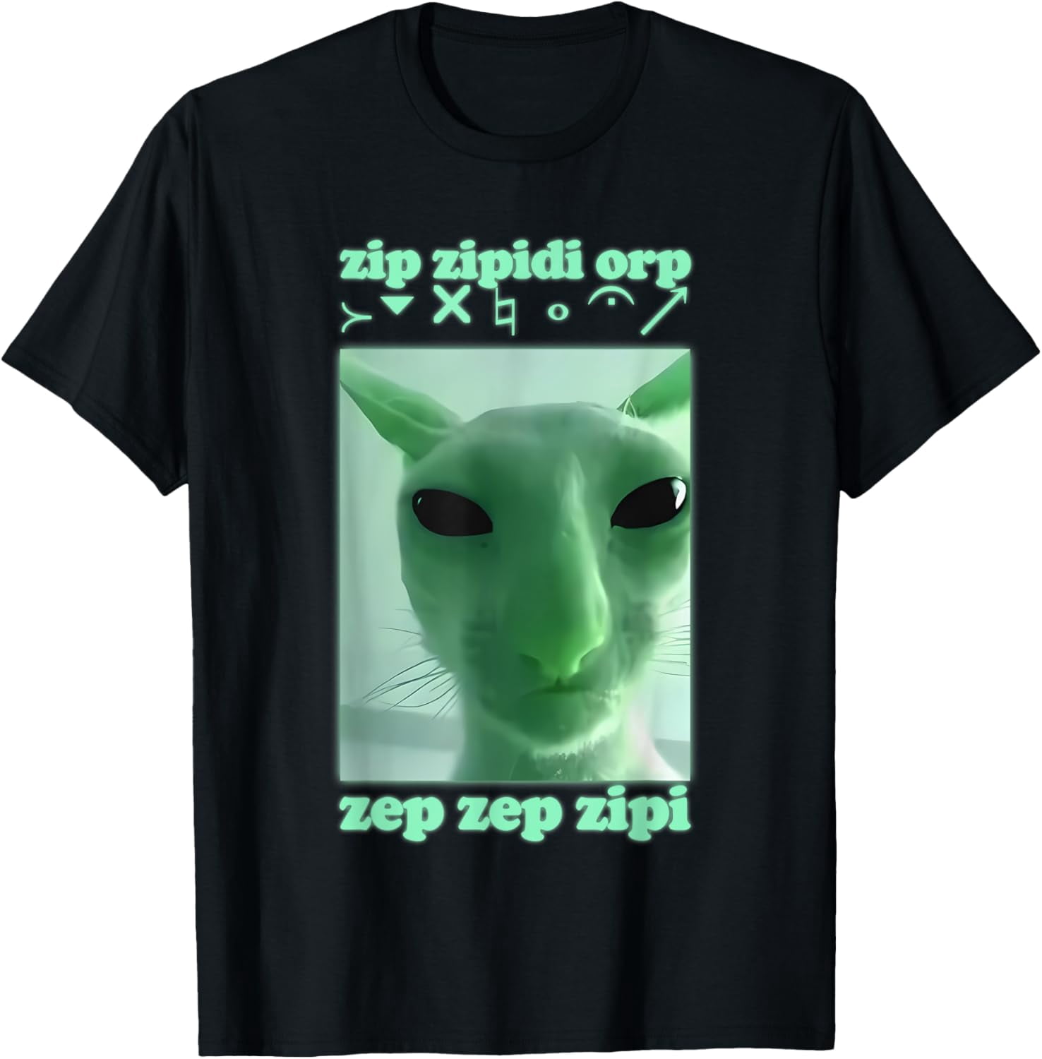 Sam Soft Funny Alien Cat Dank Cringe Cat Woman Man Kids T-Shirt ...
