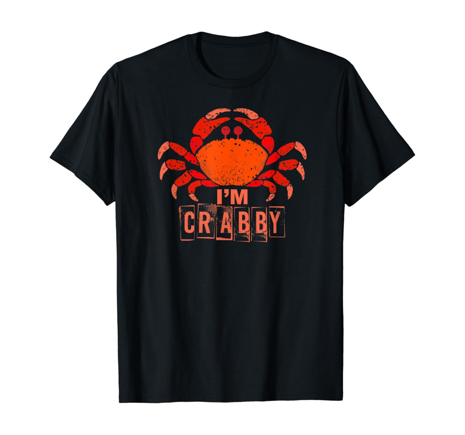 Sam Soft Funny Crab I'm Crabby Sea Animal Prawn Shrimp T-Shirt ...