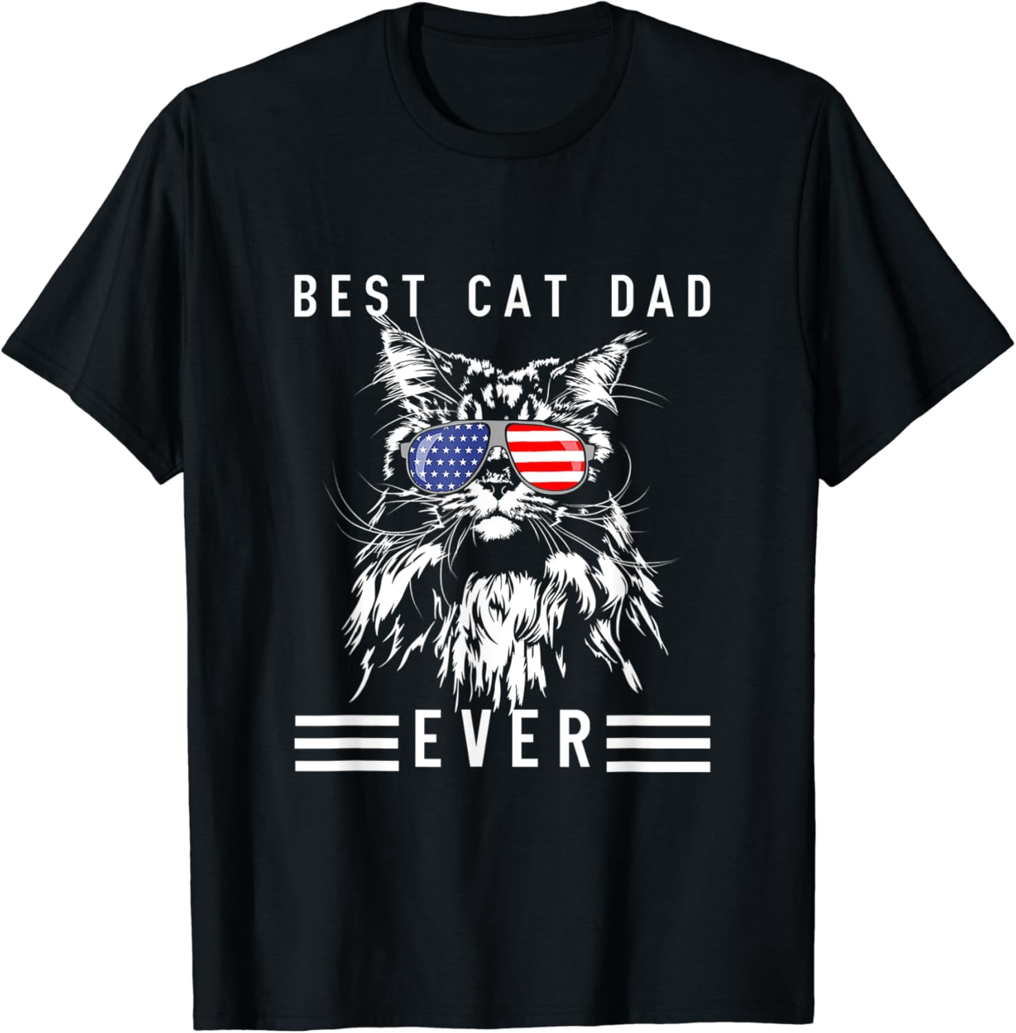 Sam Soft Funny Maine Coon Cat Best Cat Dad Ever Funny Cat Maine Coon T ...