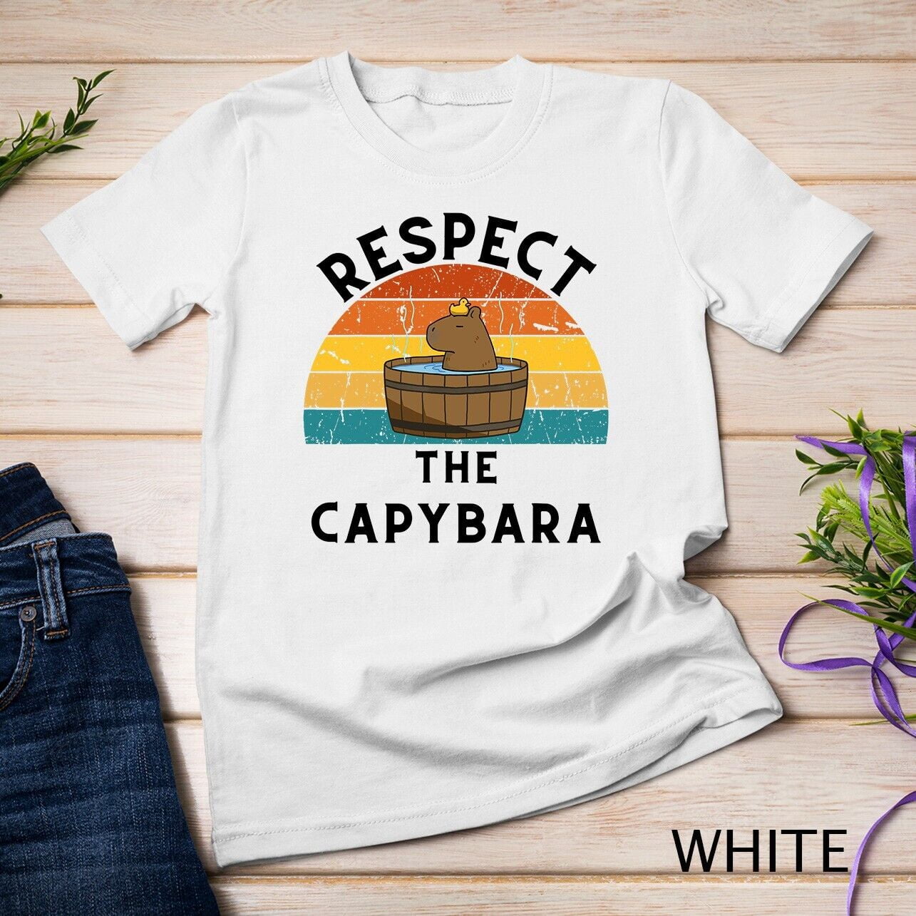 Sam Soft Funny Respect The Capybara Rodent Lover Capibara Animal Joke ...