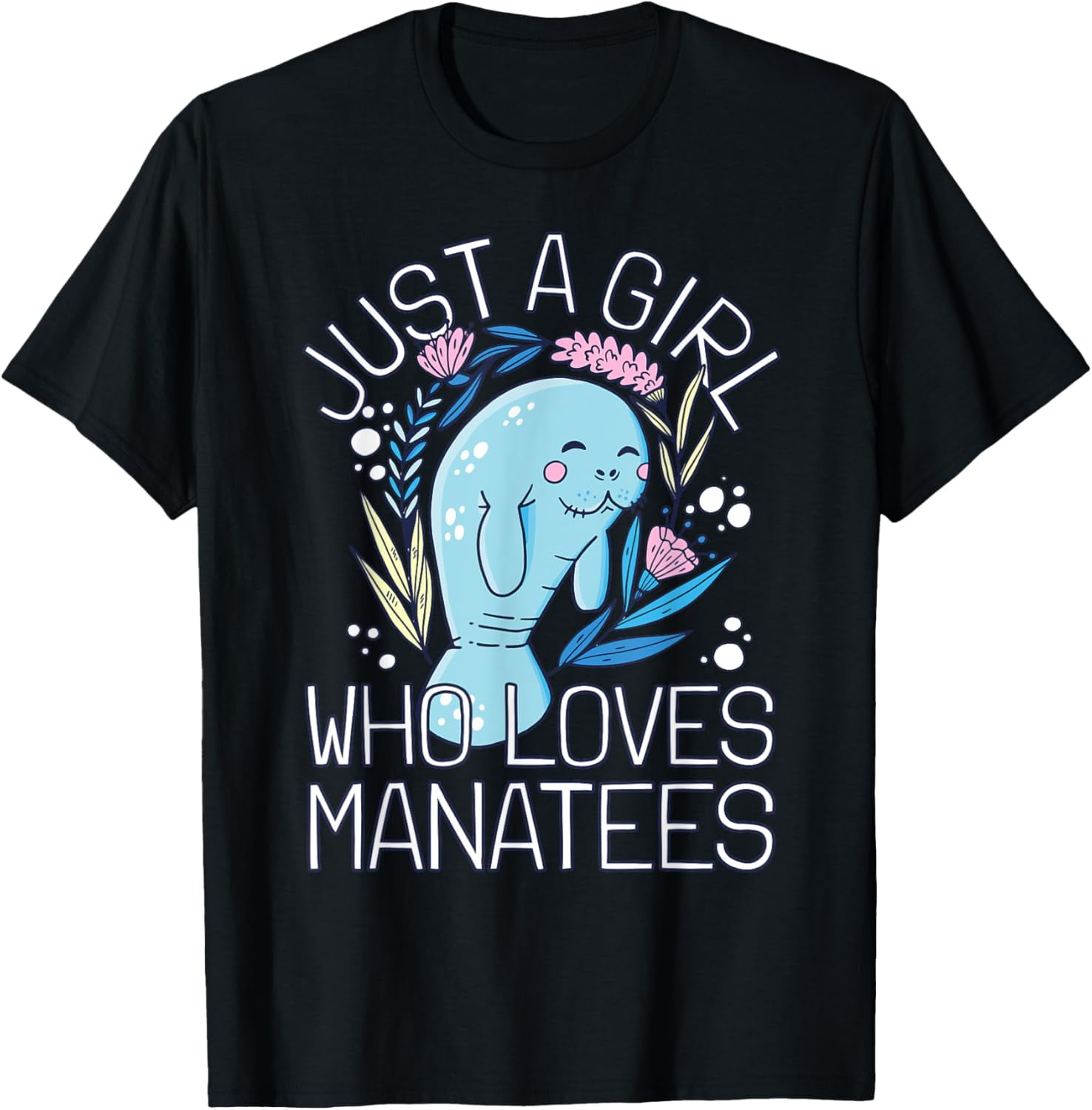 Sam Soft Girl Manatee I Woman Loves Manatee I Cute Manatee T-Shirt ...