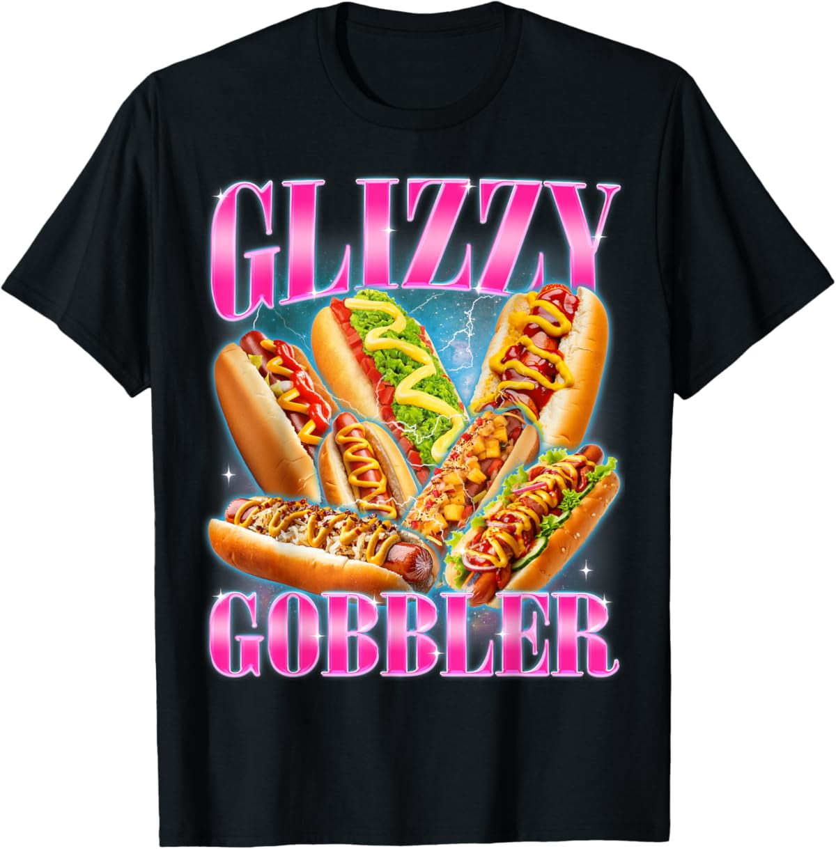 Sam Soft Glizzy Gobbler Hot Dog Glizzy Lovers Bootleg Graphic T-Shirt - Walmart.com
