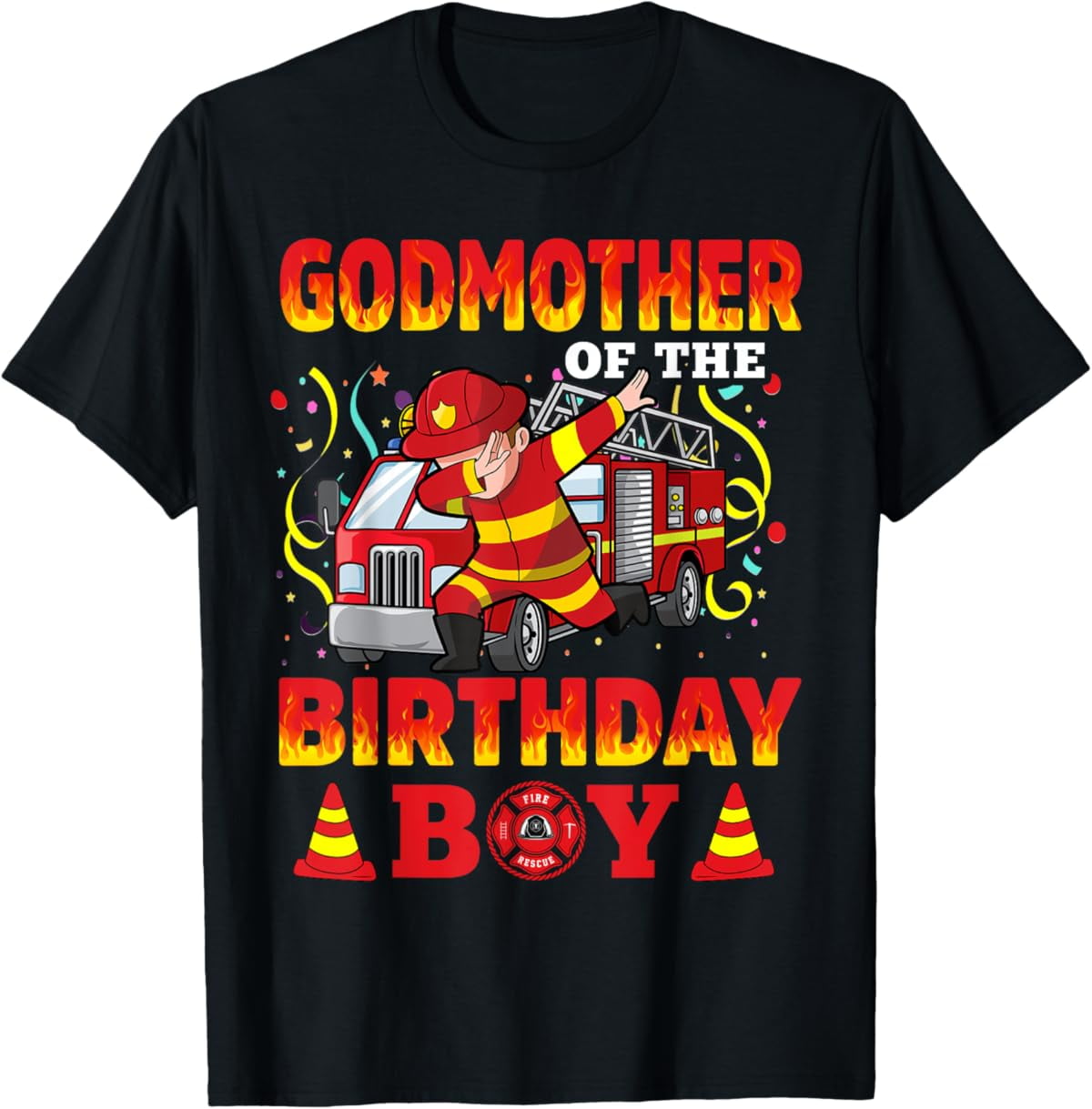 Sam Soft Godmother Of The Birthday Boy Fire Truck Firefighter Boys T ...
