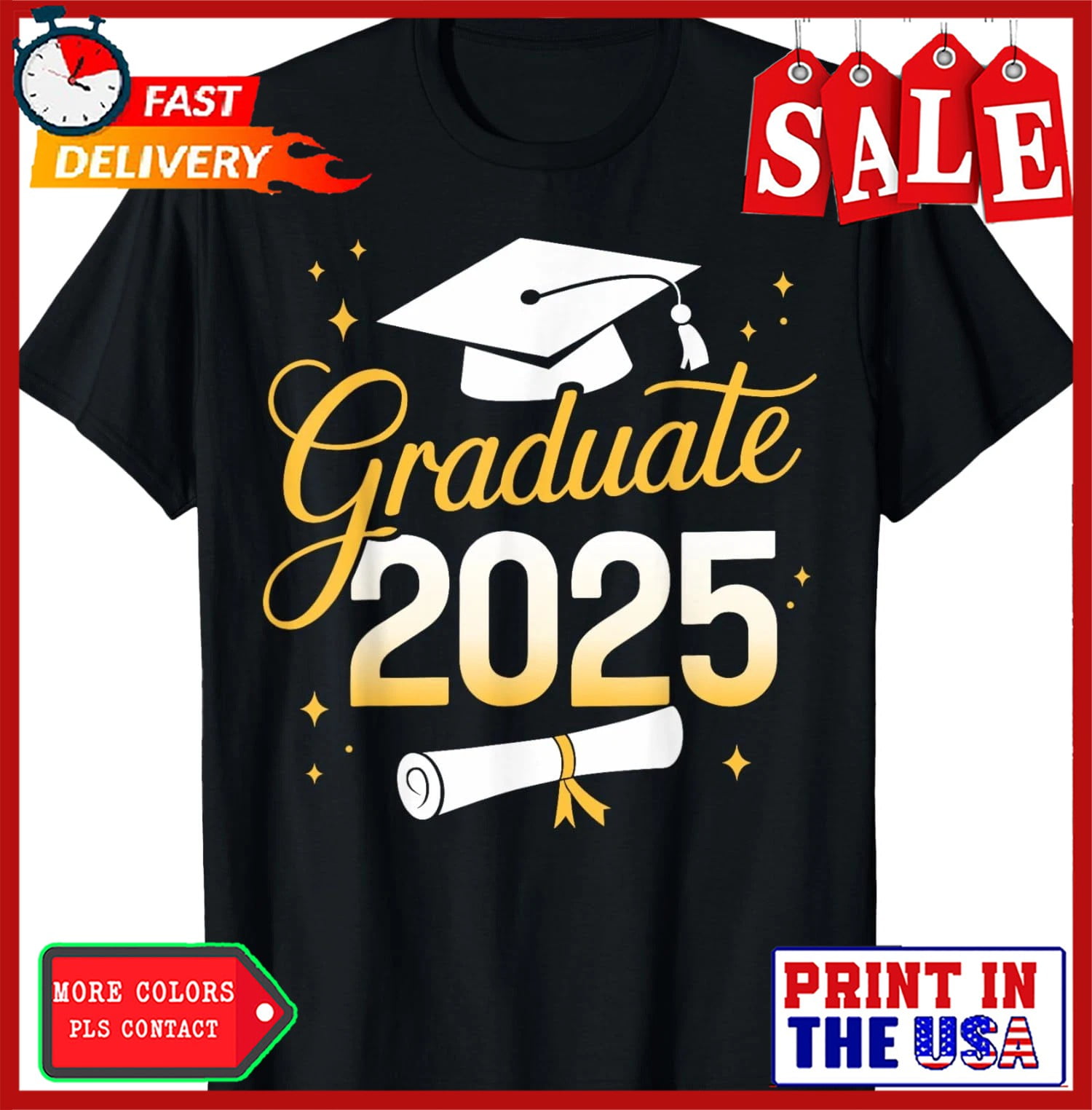Sam Soft Graduate 2025 For Class Of 2025 Graduation Design Unisex T ...