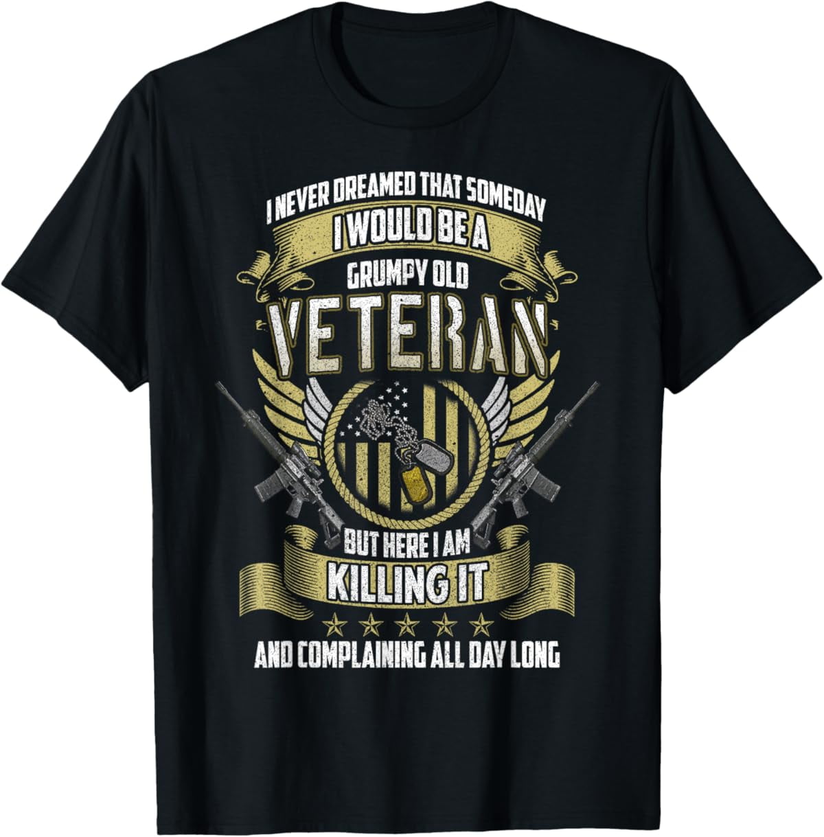 Sam Soft Grumpy Old Veteran: Proudly Complaining T-Shirt - Walmart.com
