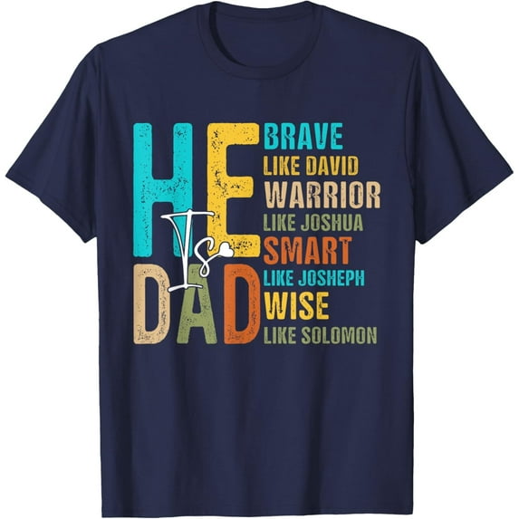 Sam Soft He Is Dad Brave Like David Dad Bible Verse Happy Fathers Day T ...