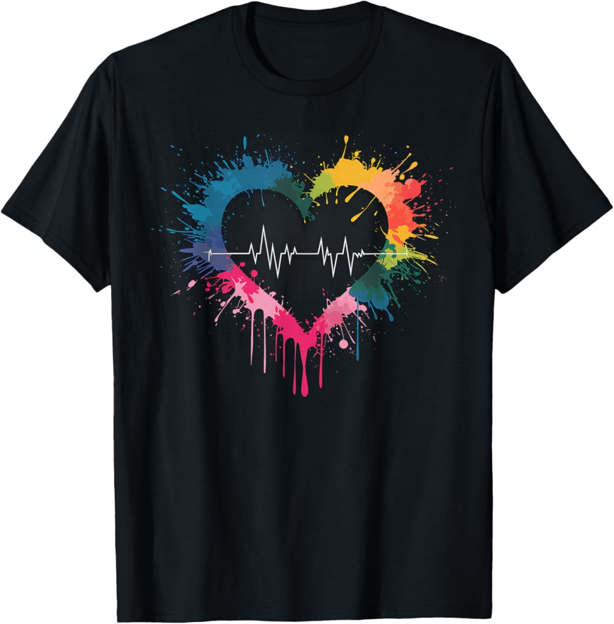 Sam Soft Heartbeat EKG Heart Monitor Medical Doctor Nurse T-Shirt ...