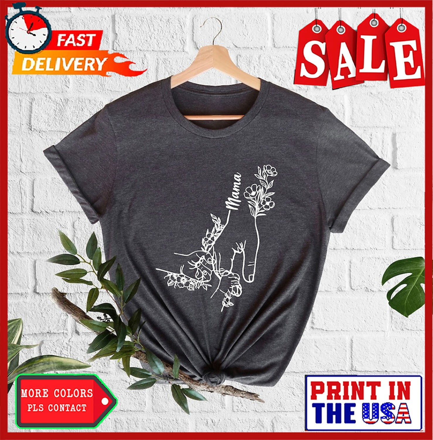 Sam Soft Holding Child And Mama Hands T-Shirt, Aesthetic Cute Tees ...