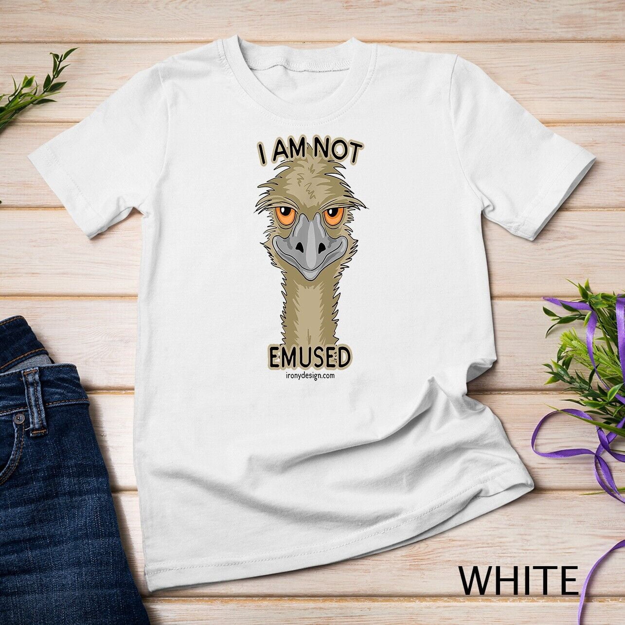 Sam Soft I Am Not Emused Funny Emu Pun Unisex T-Shirt - Walmart.com