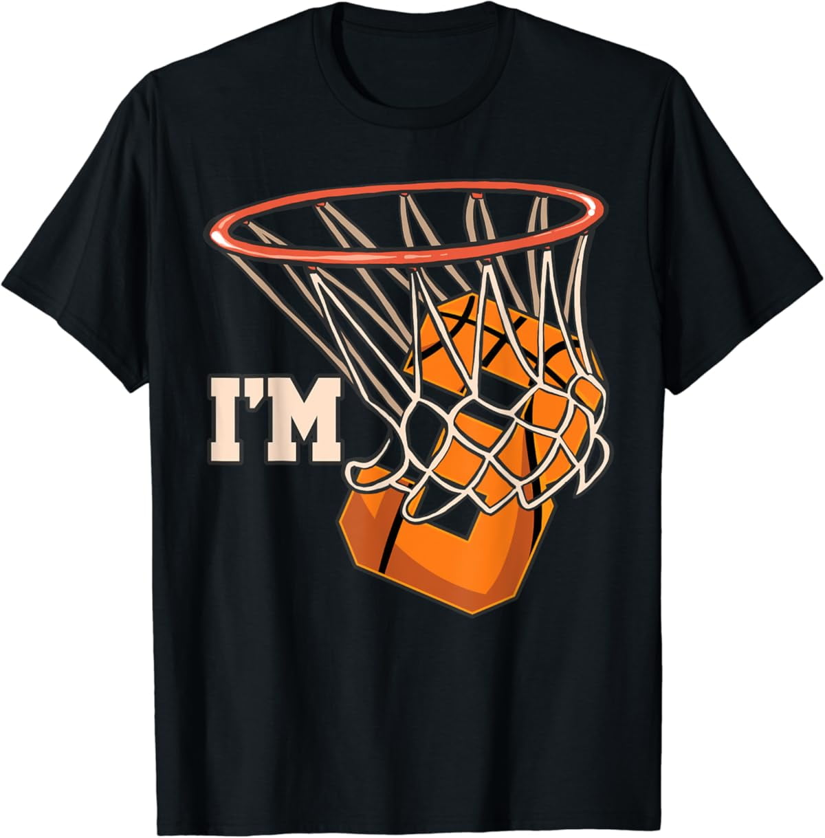 Sam Soft I'm 3 Basketball Theme Birthday Party Celebration 3rd T-Shirt ...
