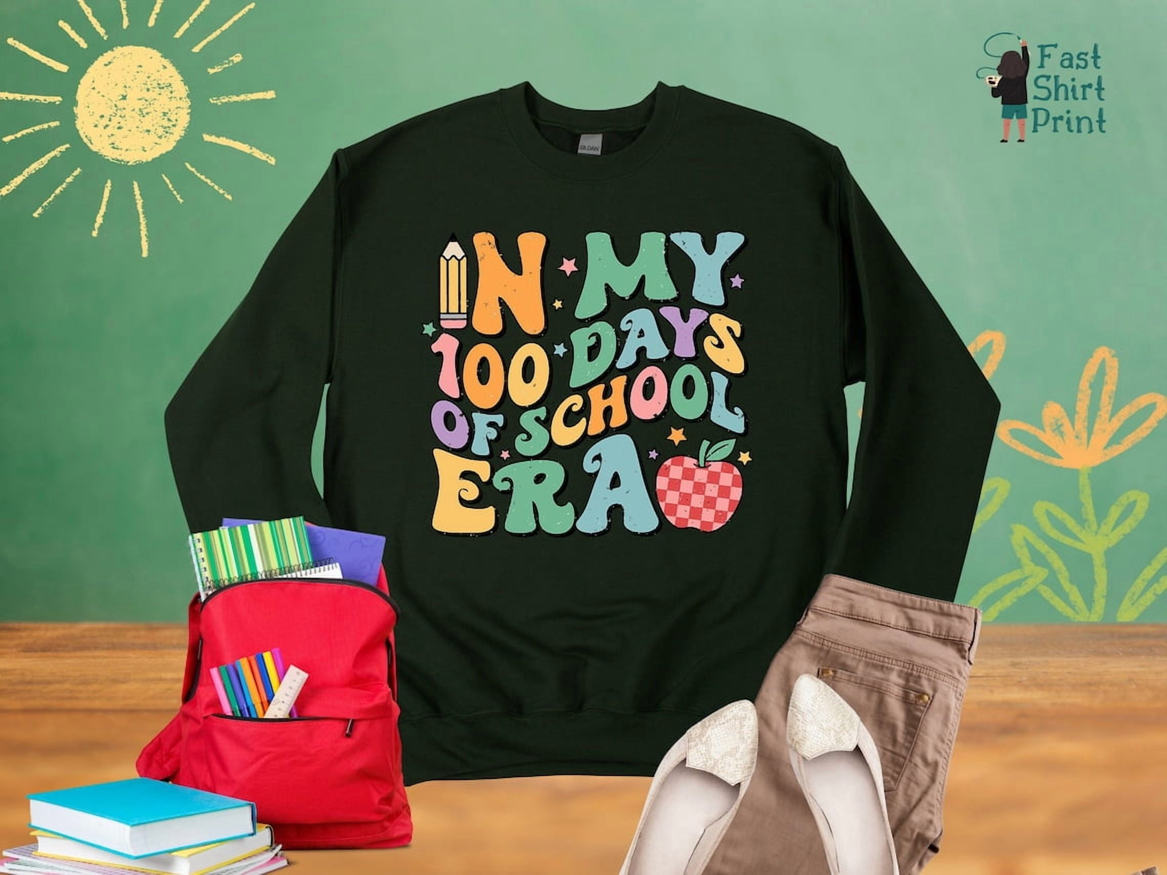 Sam Soft In My 100 Days Of School Era Sweatshirt , 100 Days Of School ...