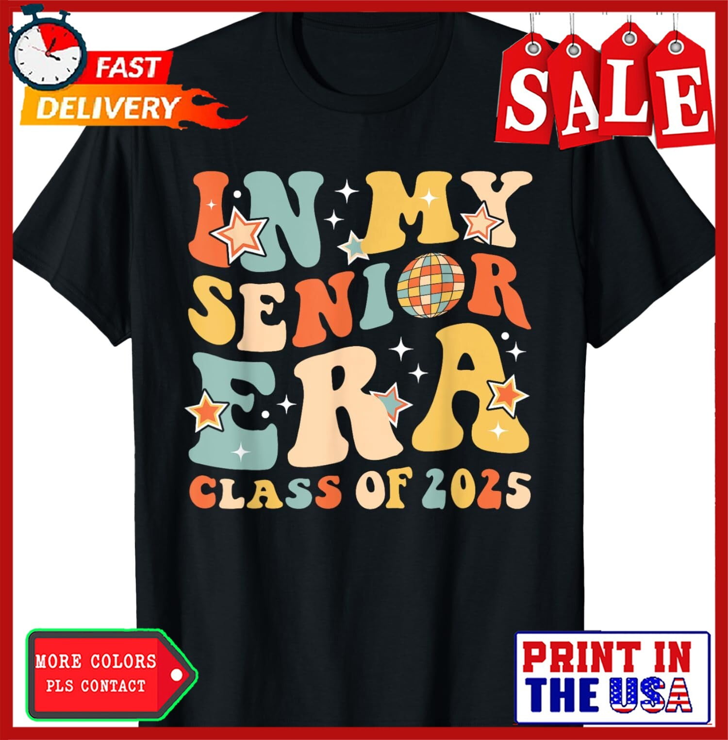 Sam Soft In My Senior Era Class Of 2025 Graduate Senior 2025 T-Shirt ...