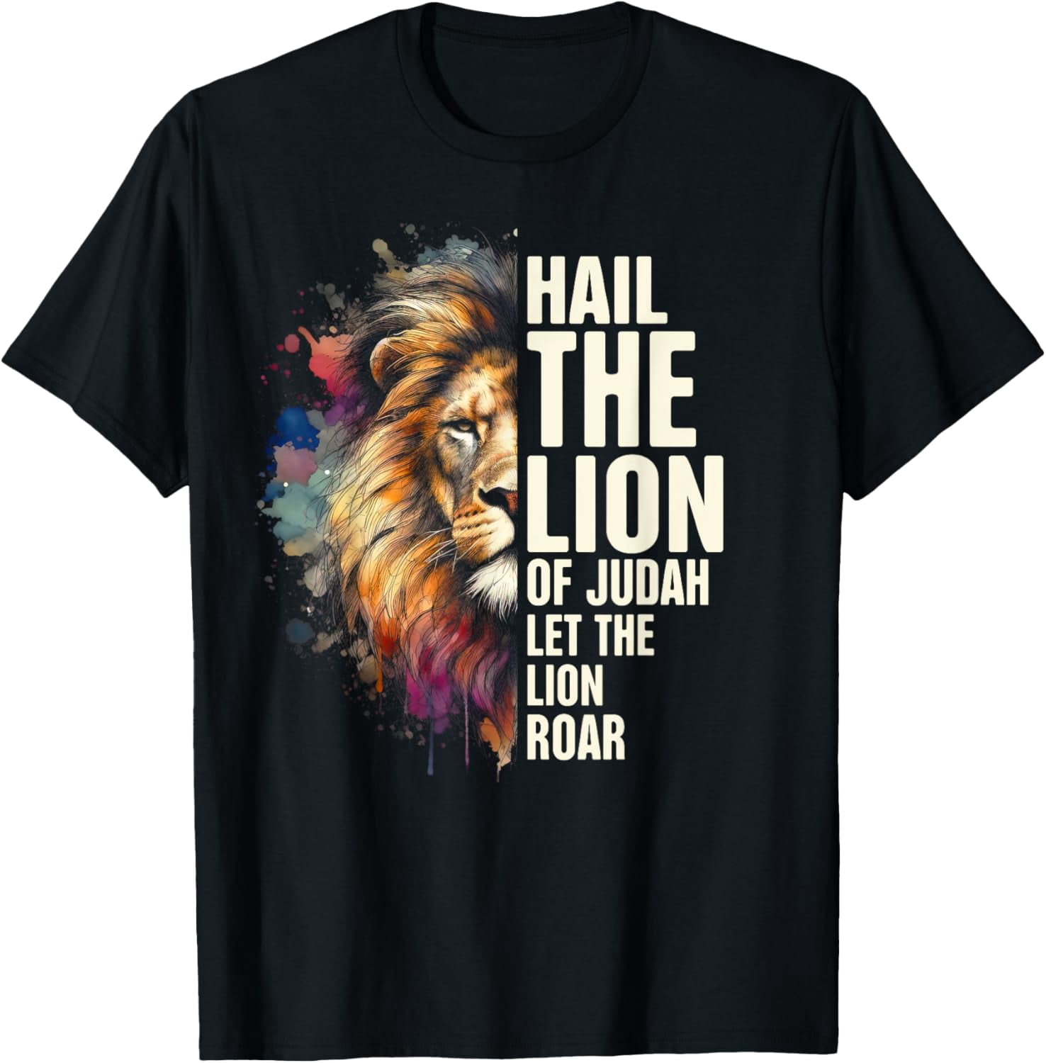 Sam Soft Jewish Yahweh Hail The Lion Of Judah Let The Lion Roar T-Shirt ...