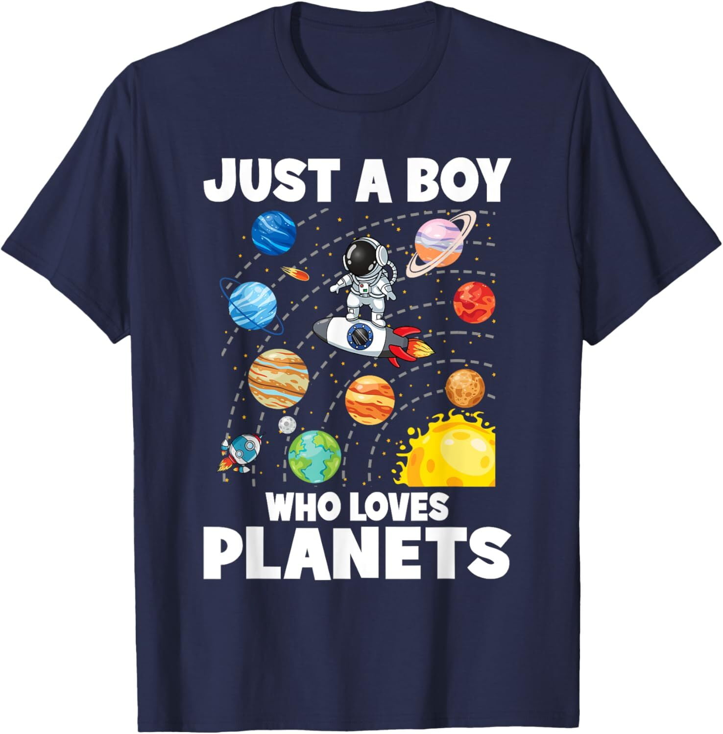 Sam Soft Just A Boy Who Loves Planets Solar System Space Astronaut T ...