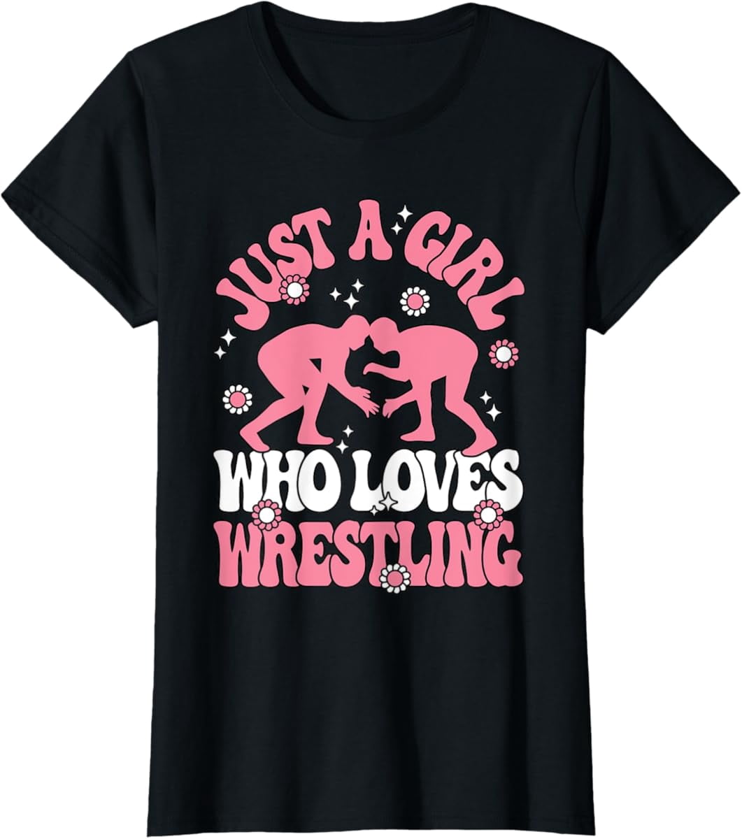 Sam Soft Just A Girl Who Loves Wrestling Cute Wrestle Girls T-Shirt ...