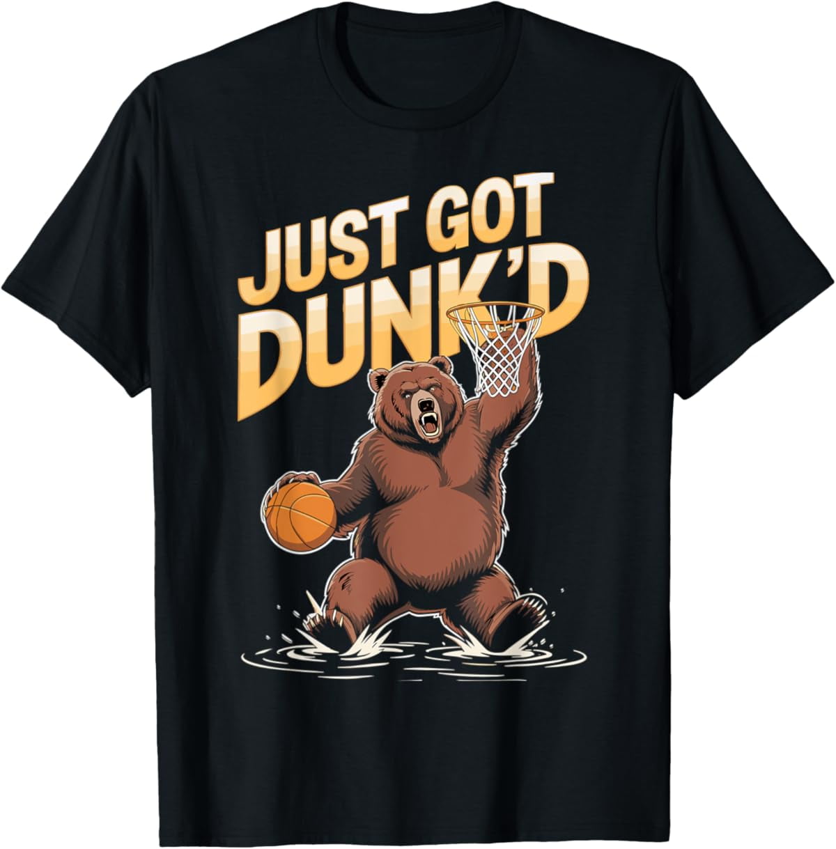 Sam Soft Just Got Dunked Grizzly Bear Dunking Playing Basketball T ...