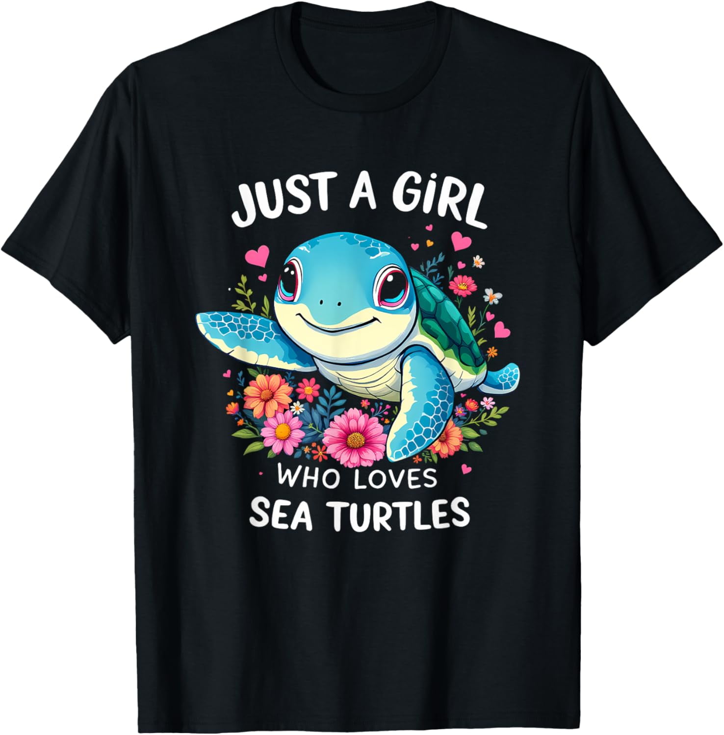 Sam Soft Just a Girl Who Loves Sea Turtles Animal Sea Turtles Lovers T-Shirt - Walmart.com