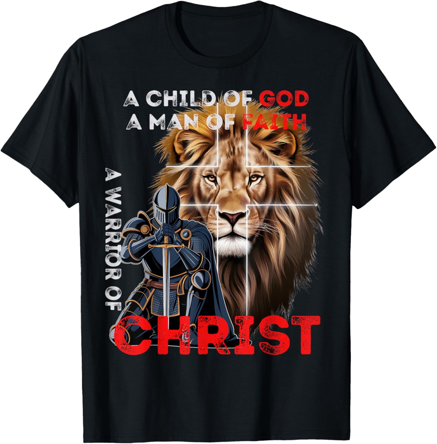 Sam Soft Knight Templar A Child Of God A Man Of Faith Christian Men T-Shirt - Walmart.com