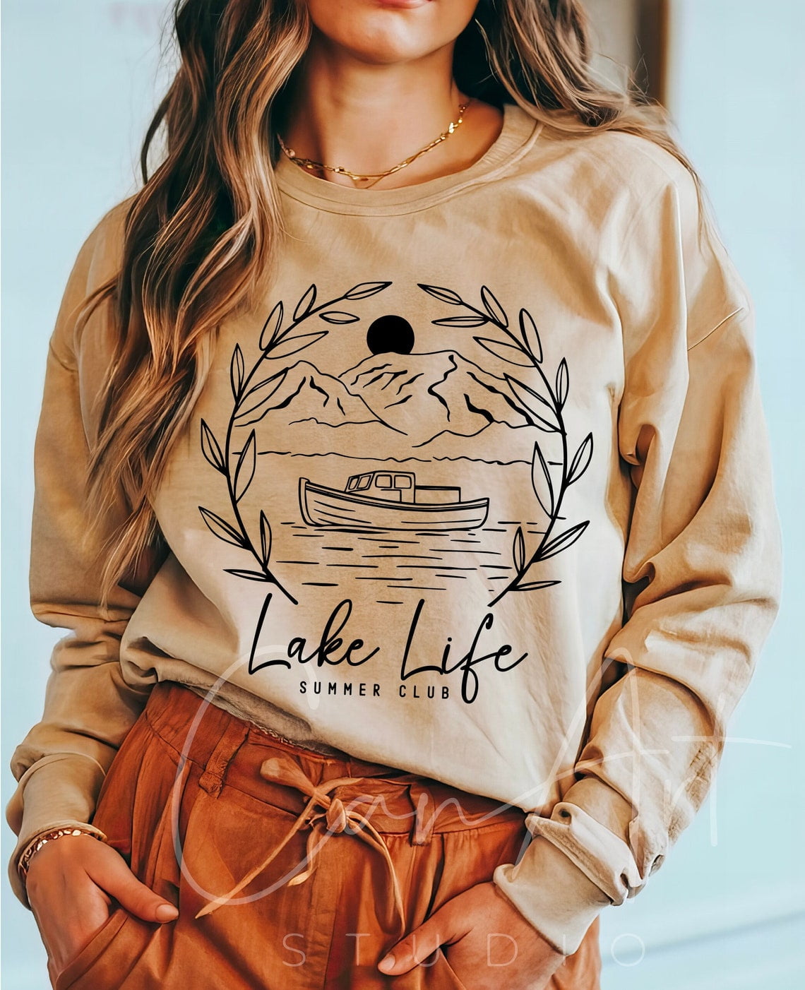 Sam Soft Lake Life Sweatshirt, Summer Club, Lake Days Cut File For ...