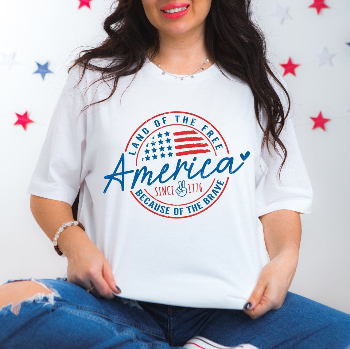 Sam Soft Land Of The Free Because Of The Brave Shirts, Retro America T ...