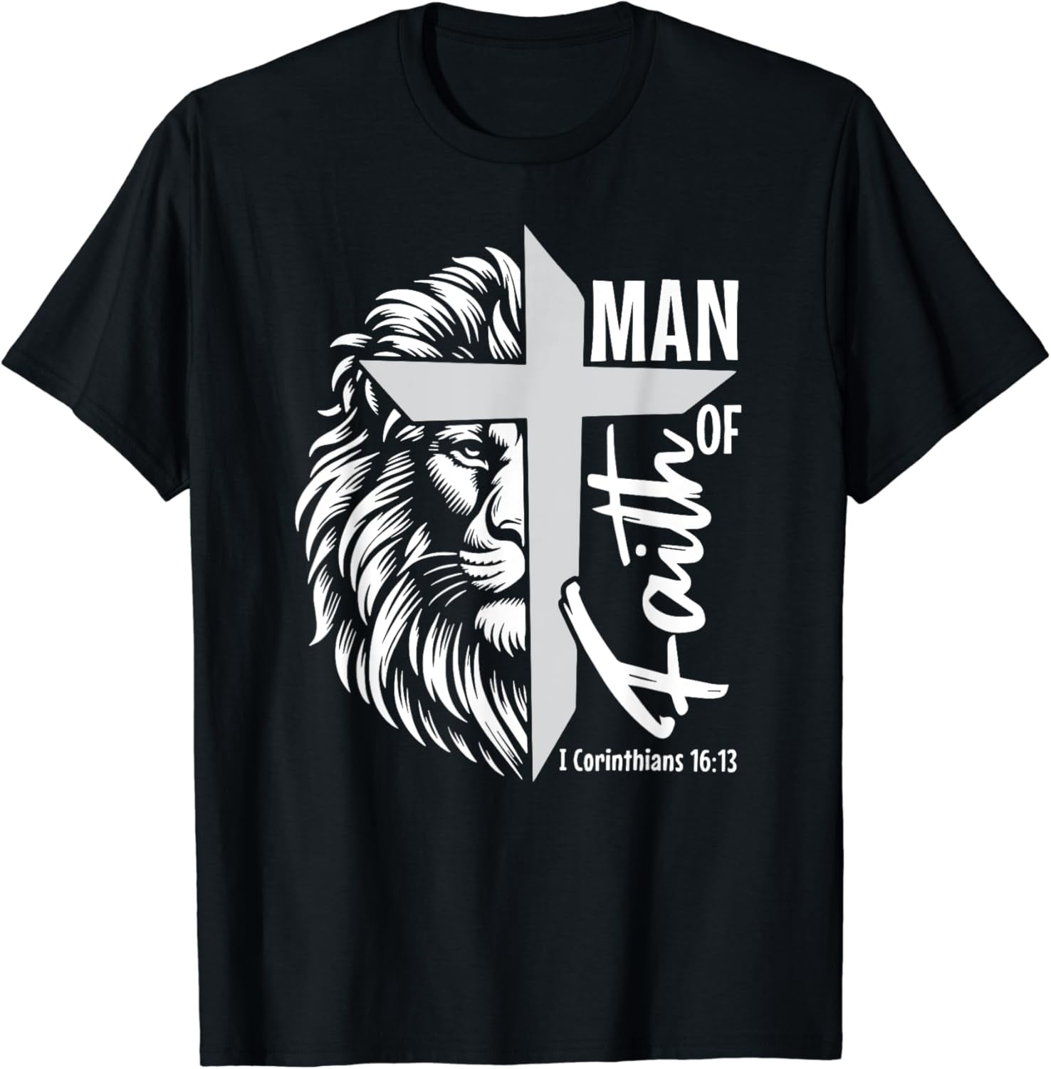 Sam Soft Lion Of Judah Christians God Christ Cross Man Of Faith T-Shirt - Walmart.com