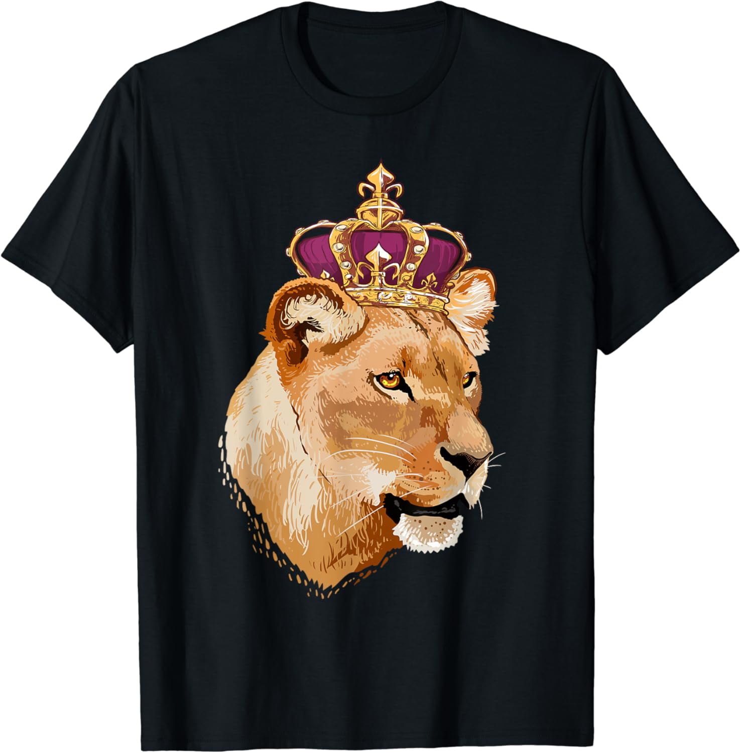 Sam Soft Lion Queen Big Cat Crowned Lioness Family T-Shirt - Walmart.com