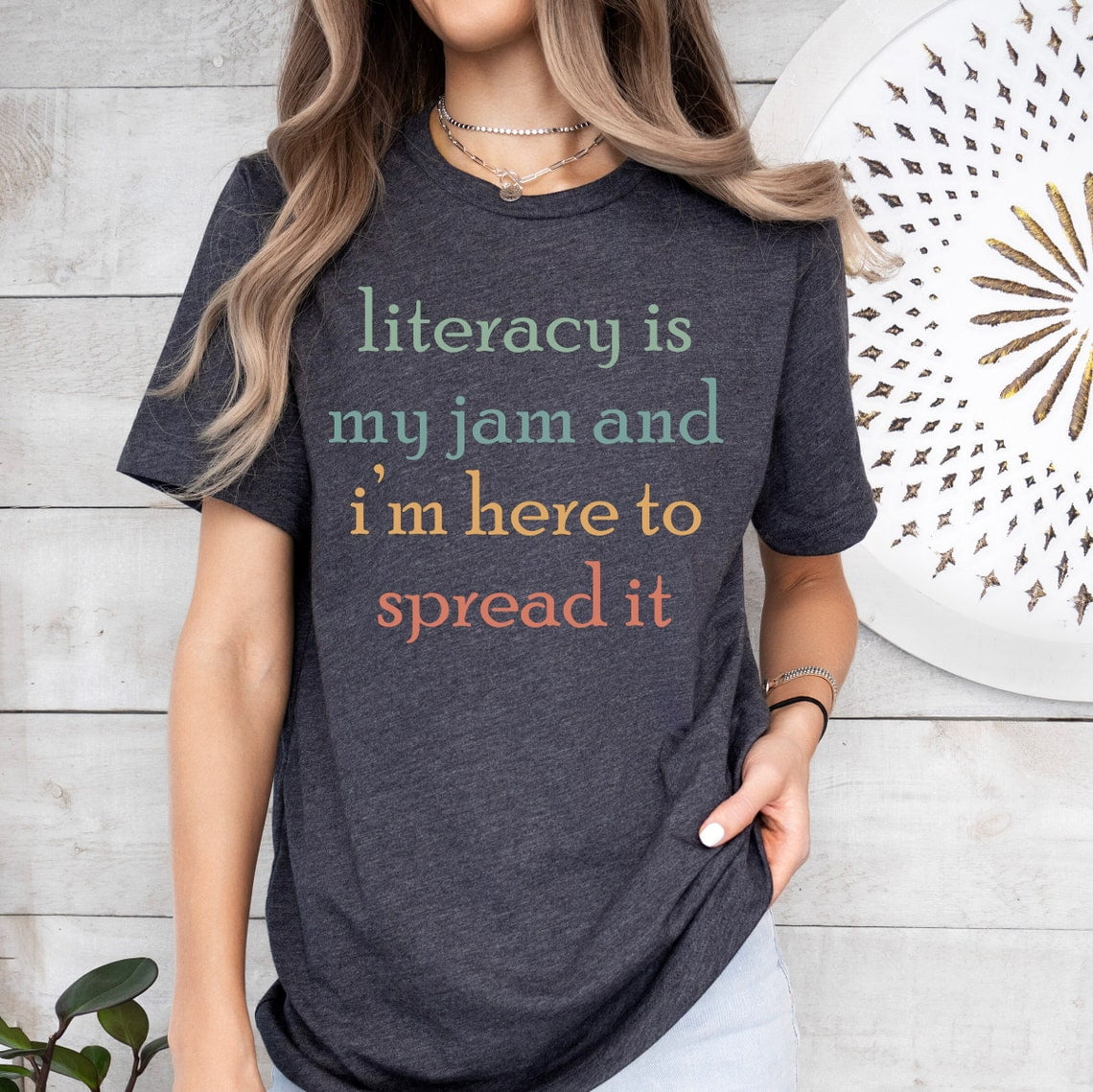 Sam Soft Literacy Is My Jam And I'm Here To Spread It Shirt, Literacy ...