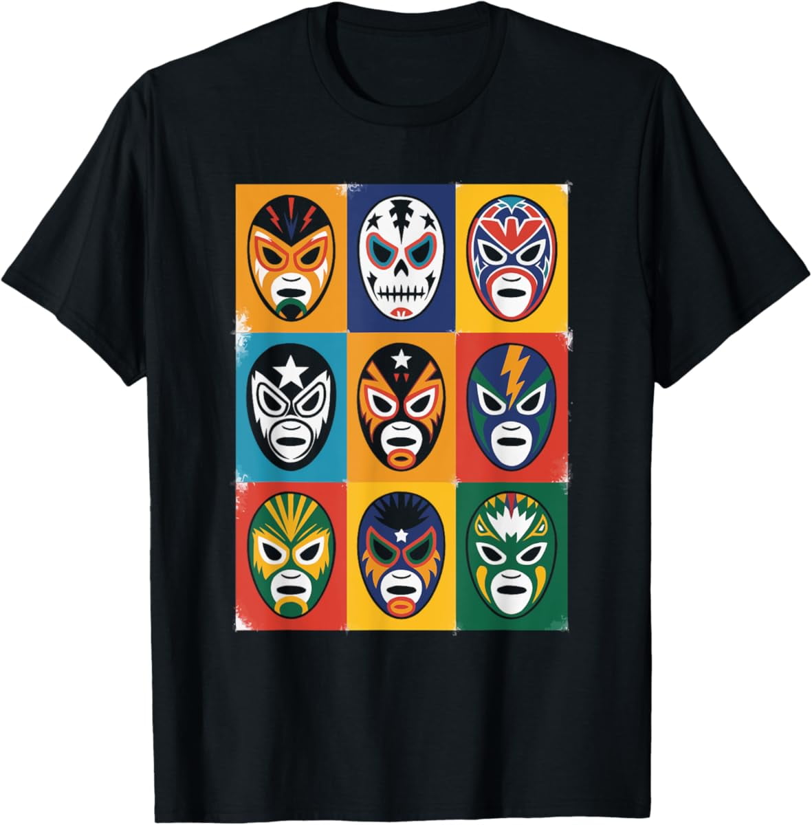 Sam Soft Lucha Libre Mask Luchador Wrestler Mexican Wrestling T-Shirt ...