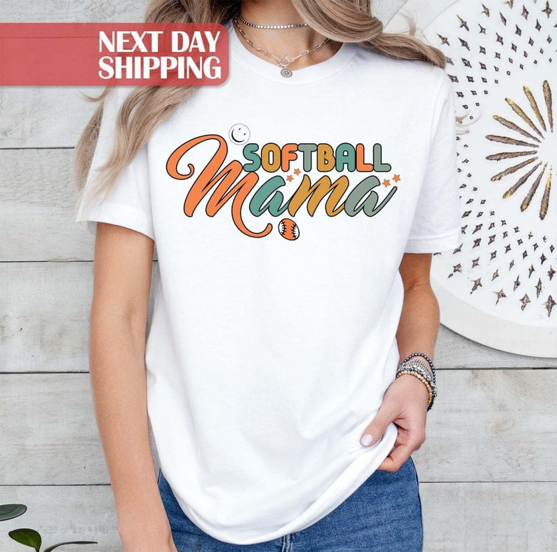 Sam Soft Mama Softball Shirt, Happy Mom Shirt, Softball Game Shirt ...