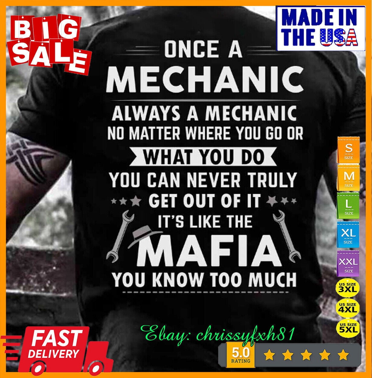 Sam Soft Mechanic It'S Like The Mafia Shirt, Once A Mechanic Always A Mechanic T-Shirt ...