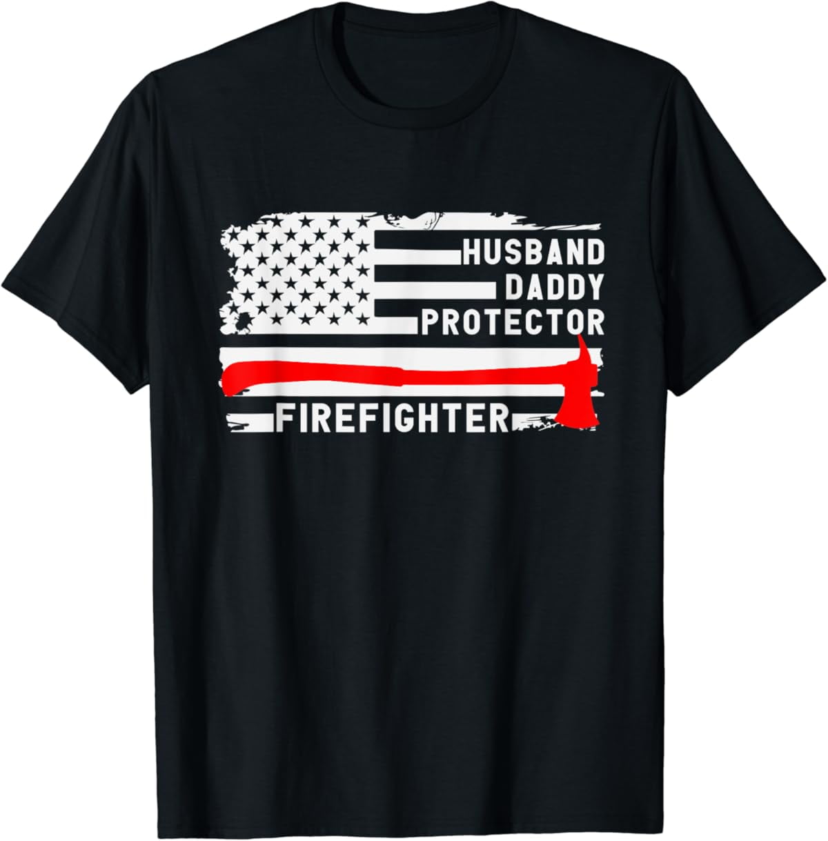 Sam Soft Mens Husband Daddy Protector Firefighter American Flag Fireman ...