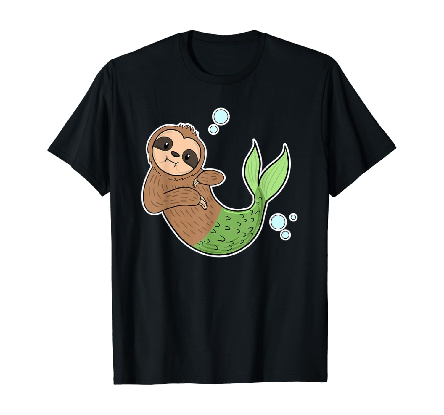 Sam Soft Mermaid Sloth Cute Slow Animal Sea Creature Girls Gift T-Shirt ...