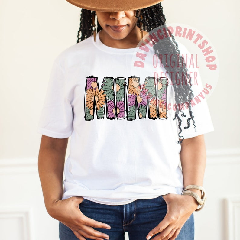 Sam Soft Mimi Floral Boho Sublimation Design, Mama , Floral mimi ...