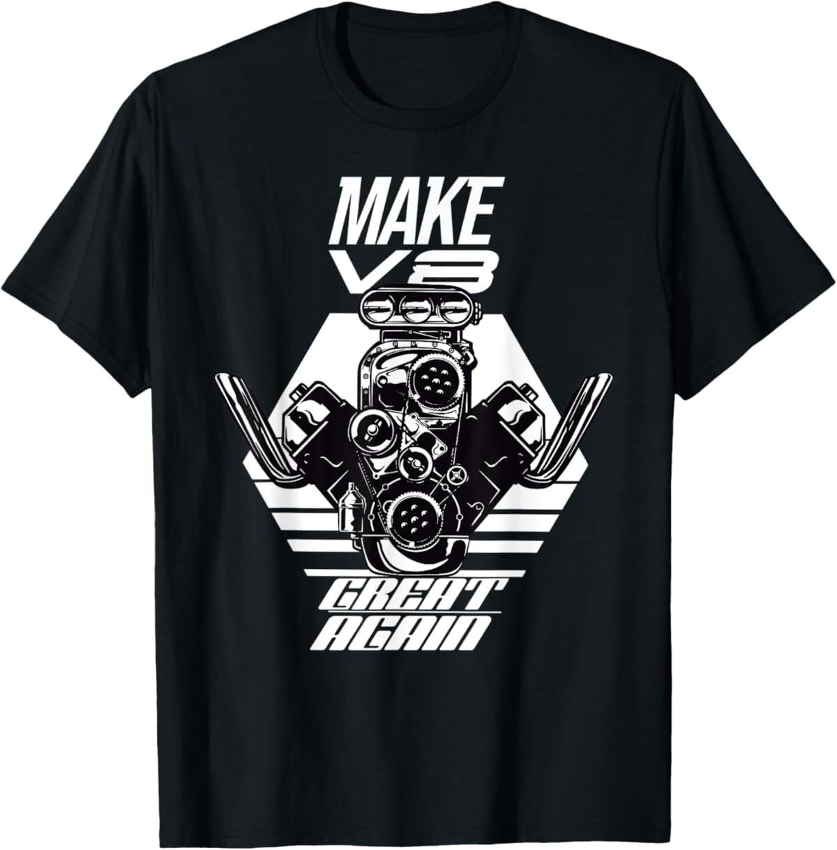 Sam Soft Muscle Car Shirt Make V8 Great Again Racing T-Shirt Full Size ...