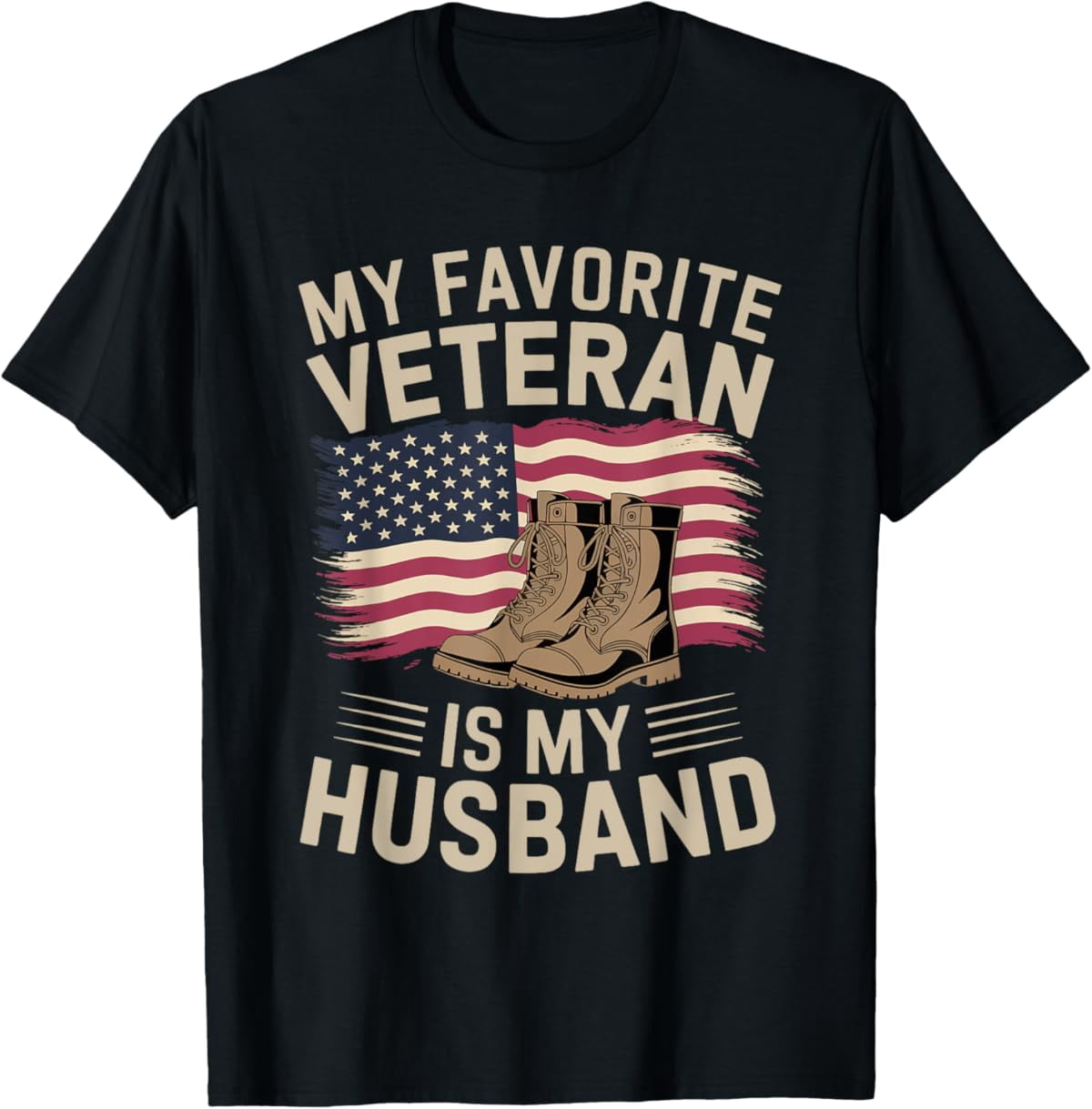 Sam Soft My Favorite Veteran Is My Husband | Veteran Day T-Shirt ...