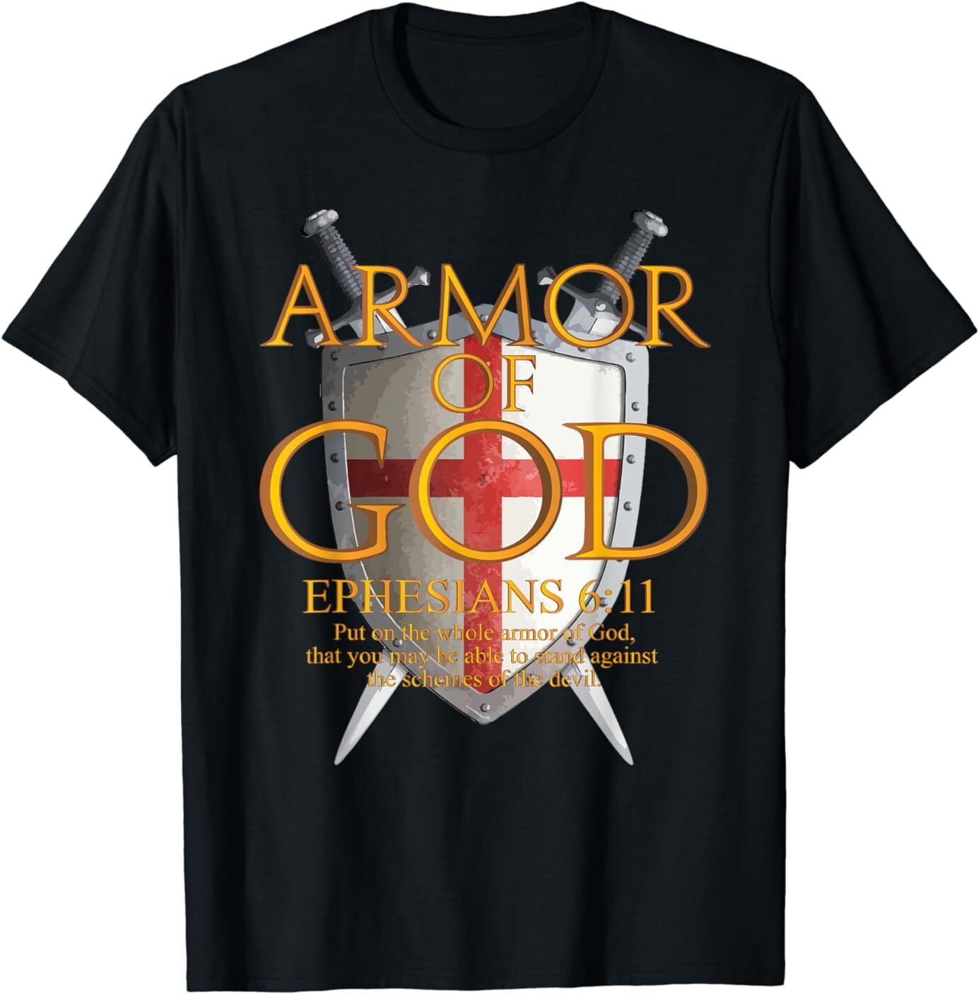 Sam Soft New Limited Armor Of God Ephesians Bible Verse Religious Christian T-Shirt - Walmart.com