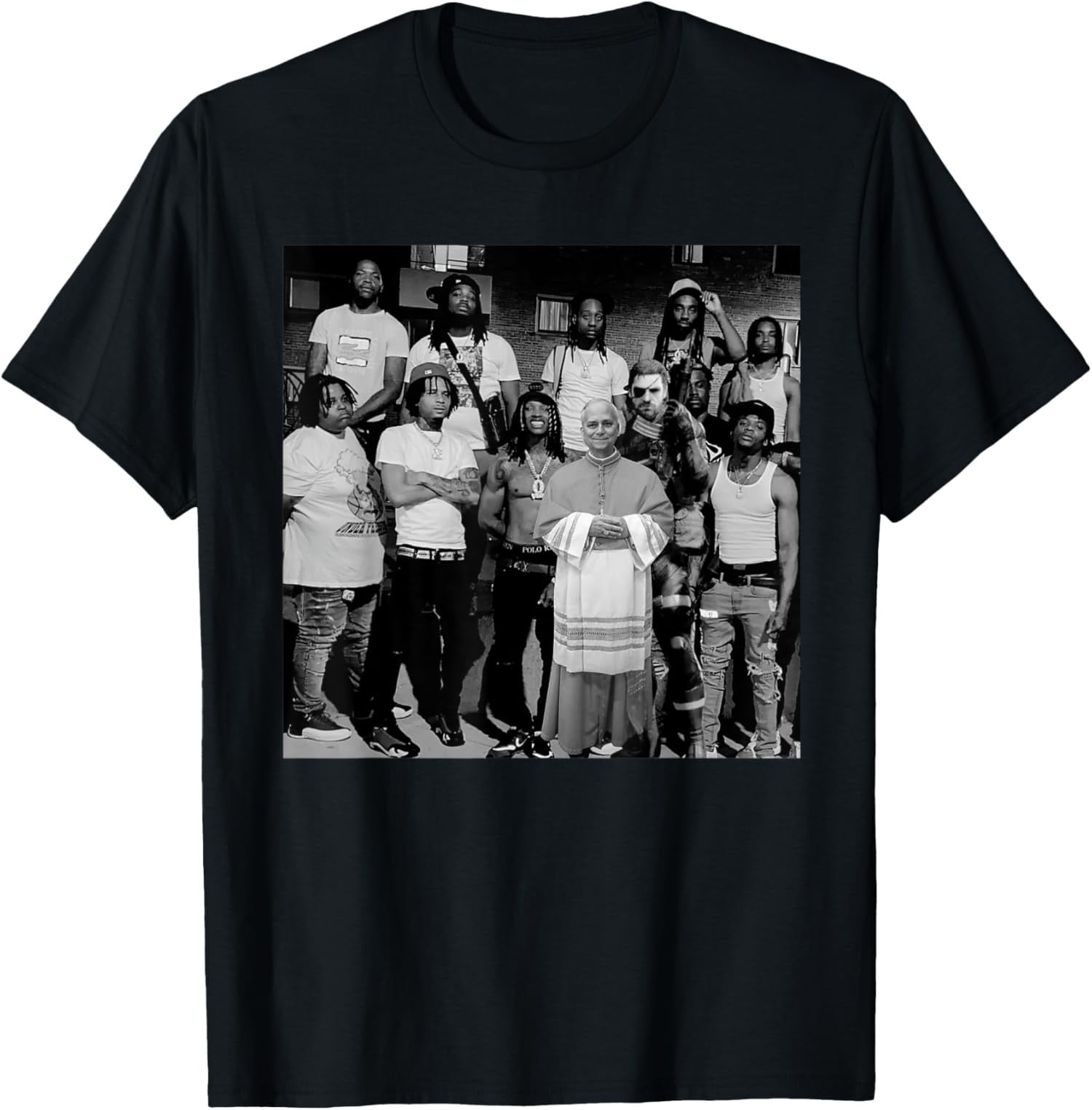 Sam Soft New Pope Leo XIV From Oblock Humor Art Unisex T-Shirt Full ...