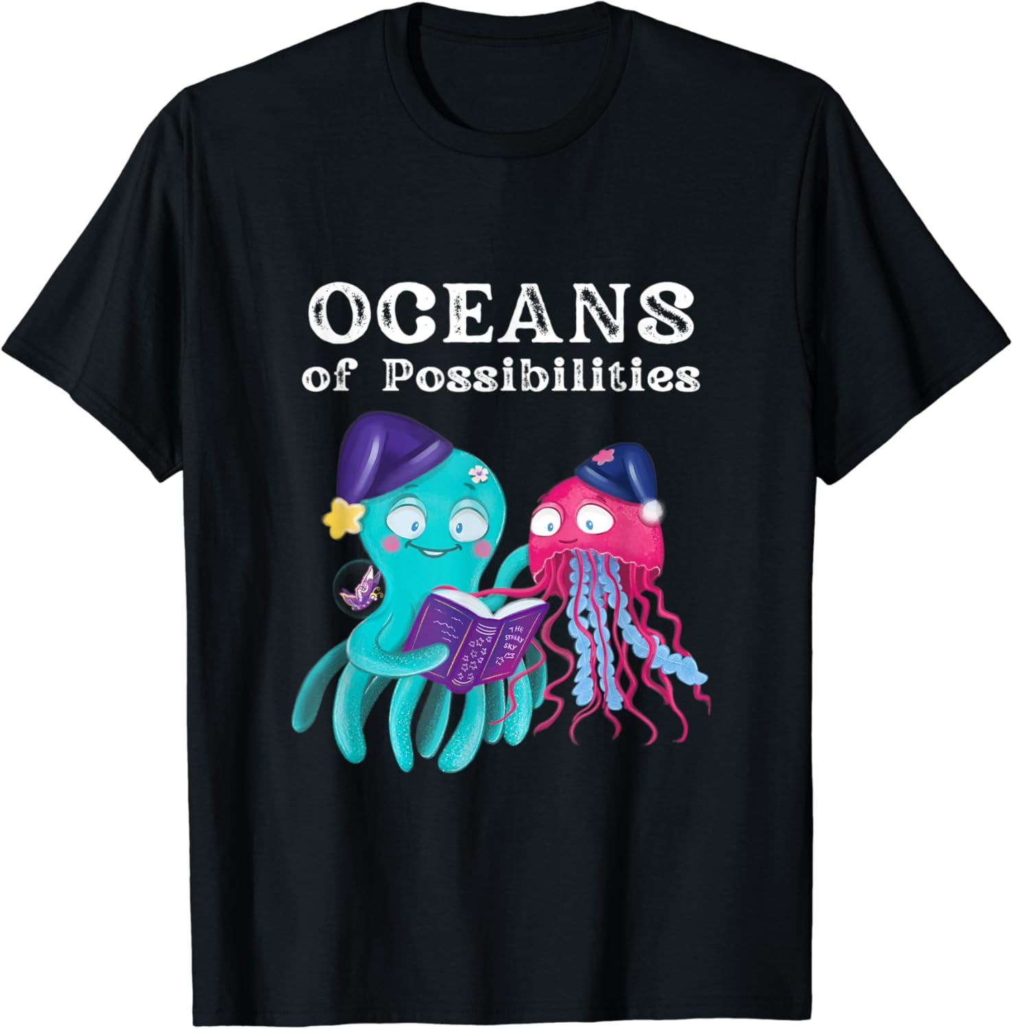 Sam Soft Oceans of Possibilities Sea Animal Summer Reading 2022 T-Shirt ...
