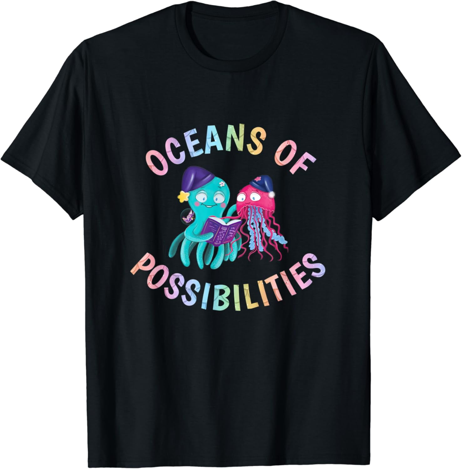 Sam Soft Oceans of Possibilities Sea Animal Summer Reading 2022 T-Shirt ...