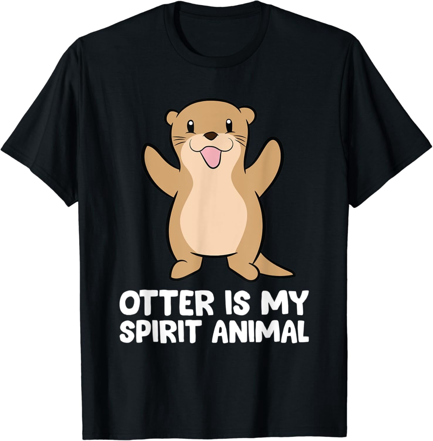 Sam Soft Otter Is My Spirit Animal T-Shirt Sea Otter Animal Gifts ...