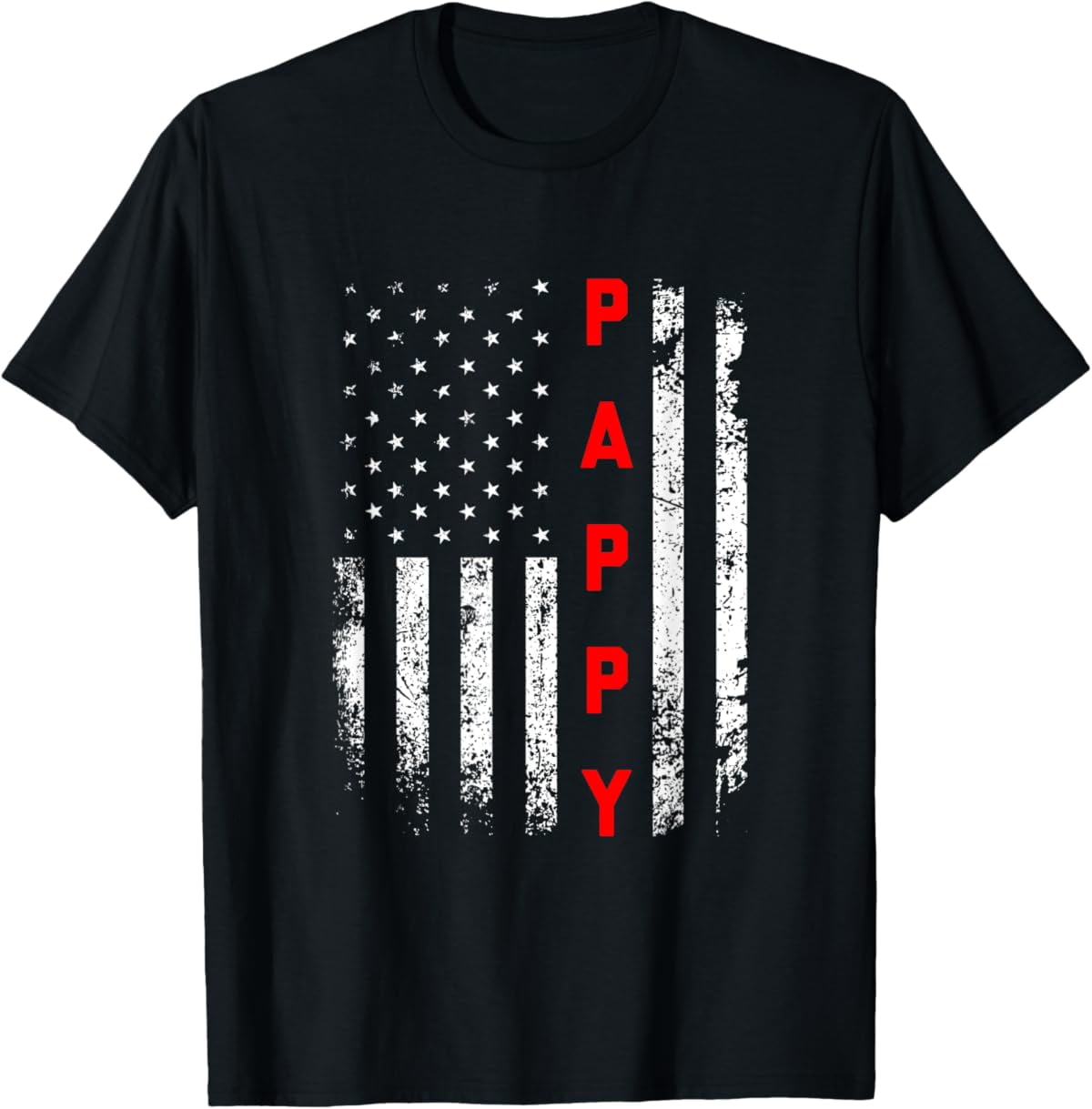 Sam Soft PAPPY USA FLAG GRANDPA FATHER'S DAY THIN RED LINE FIREMAN T ...