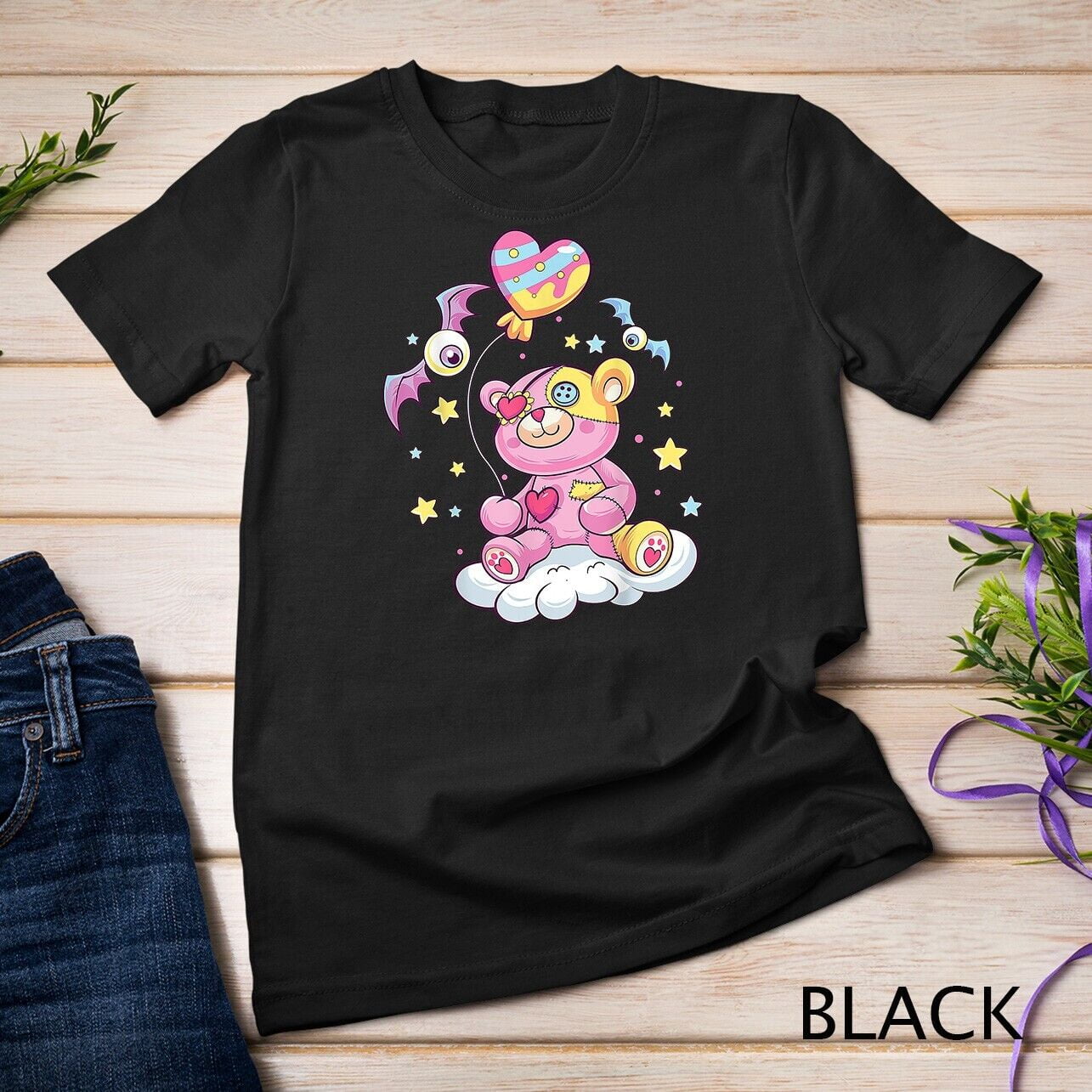 Sam Soft Pastel Goth Teddy Bear Japanese Anime Kawaii Menhera Nu Goth ...