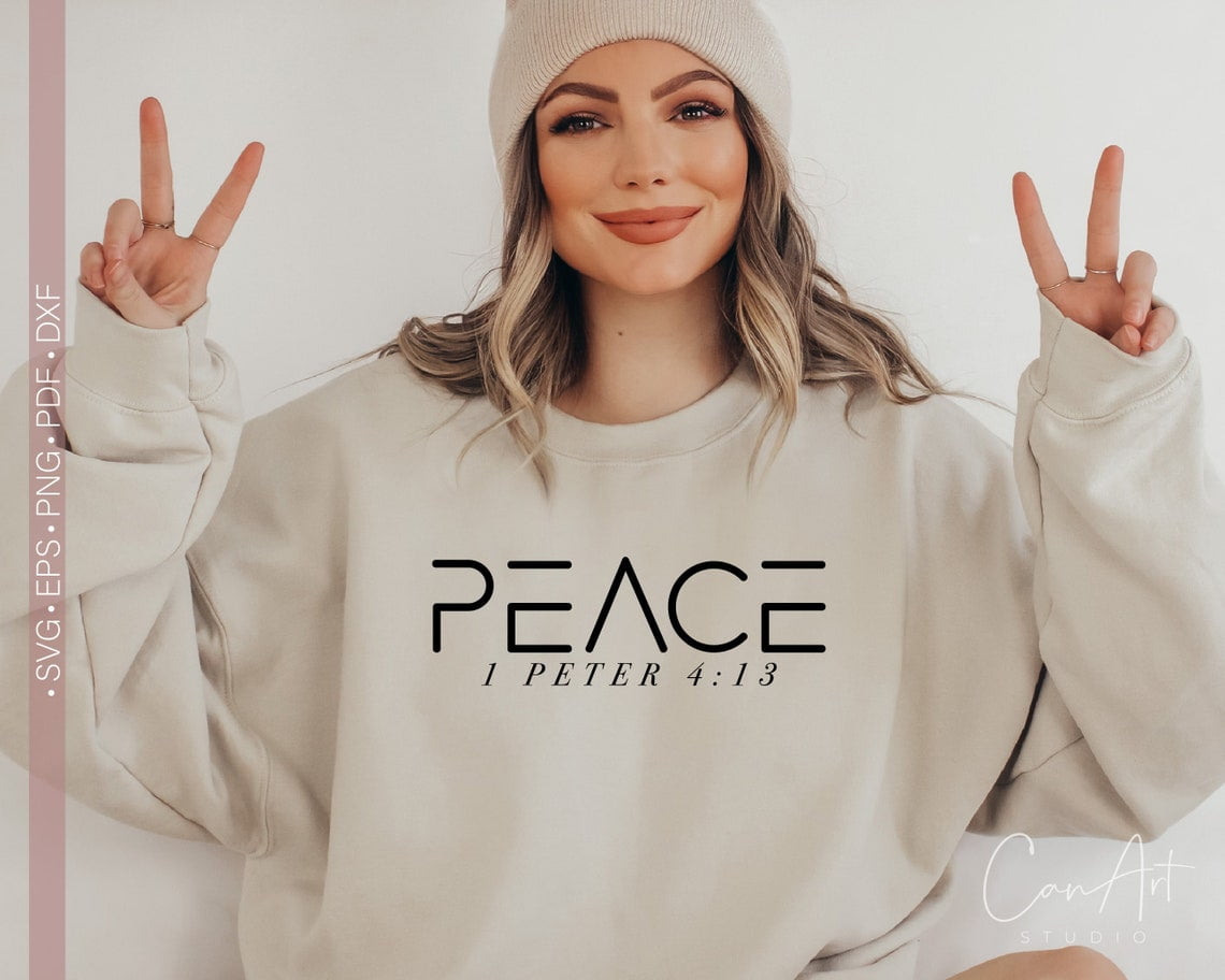 Sam Soft Peace, Inspirational Sweatshirt Motivational, Christian, 1 ...