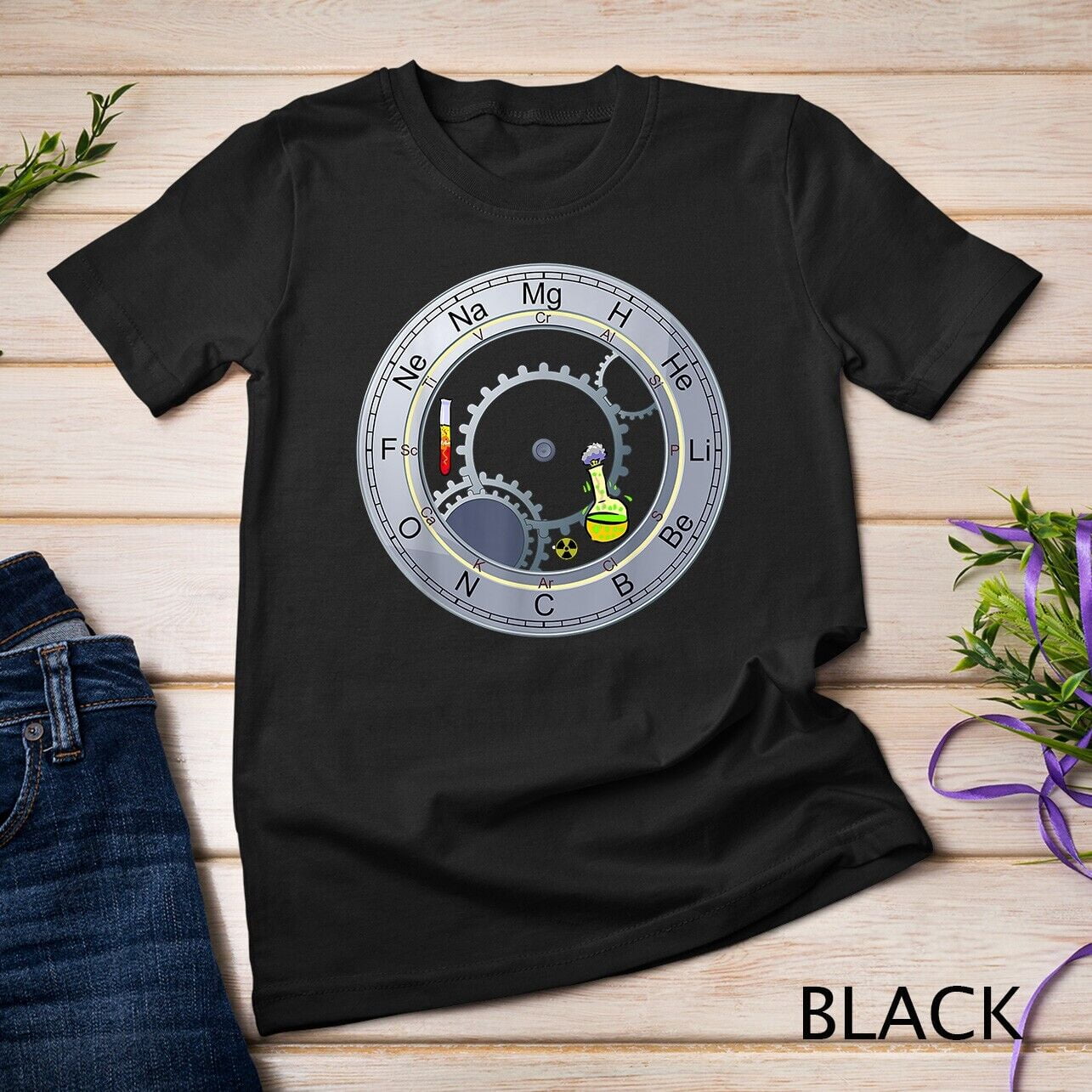 Sam Soft Periodic Table Roman Clock Periodic Table Element Unisex T ...
