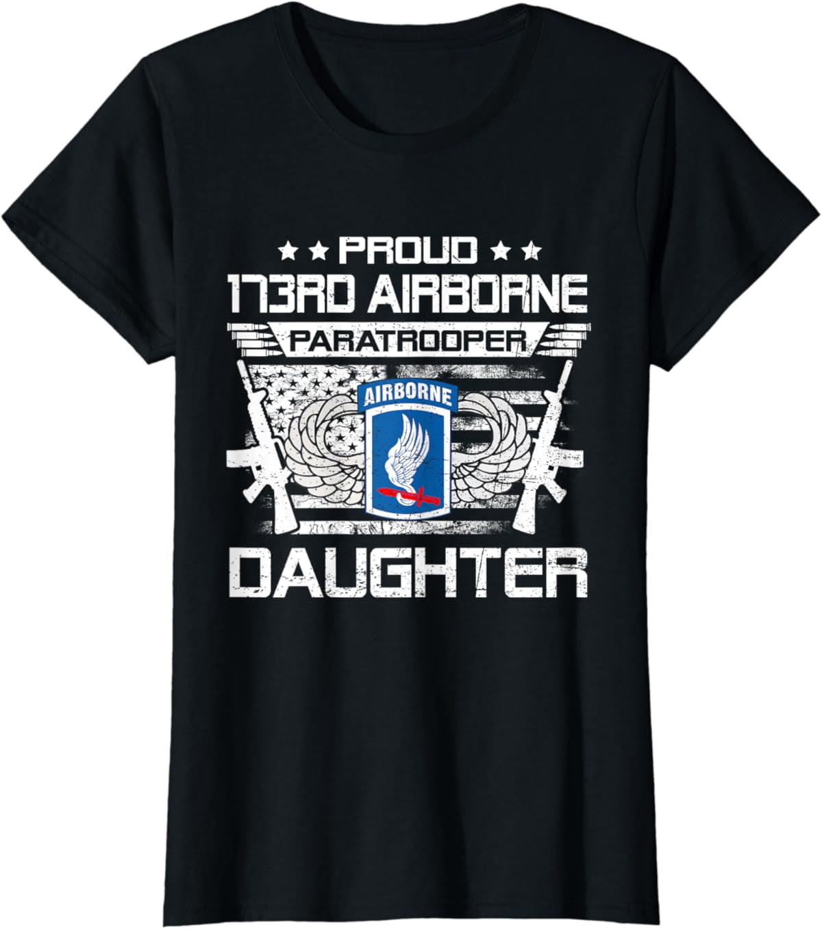 Sam Soft Proud 173Rd Airborne Brigade Daughter Paratrooper Us Veteran T ...