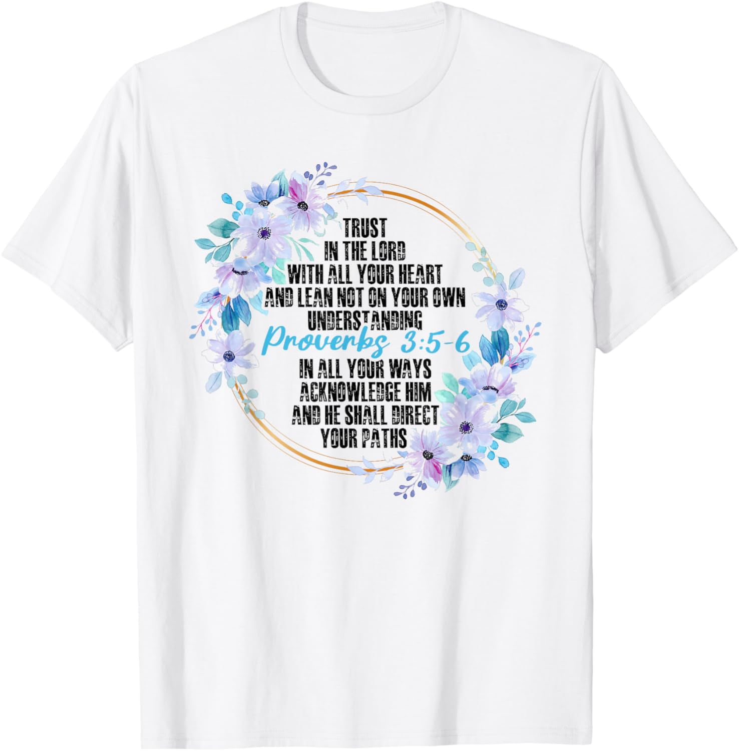 Sam Soft Proverbs 3:5-6 Bible Verse Religious Christian Men And Women T ...