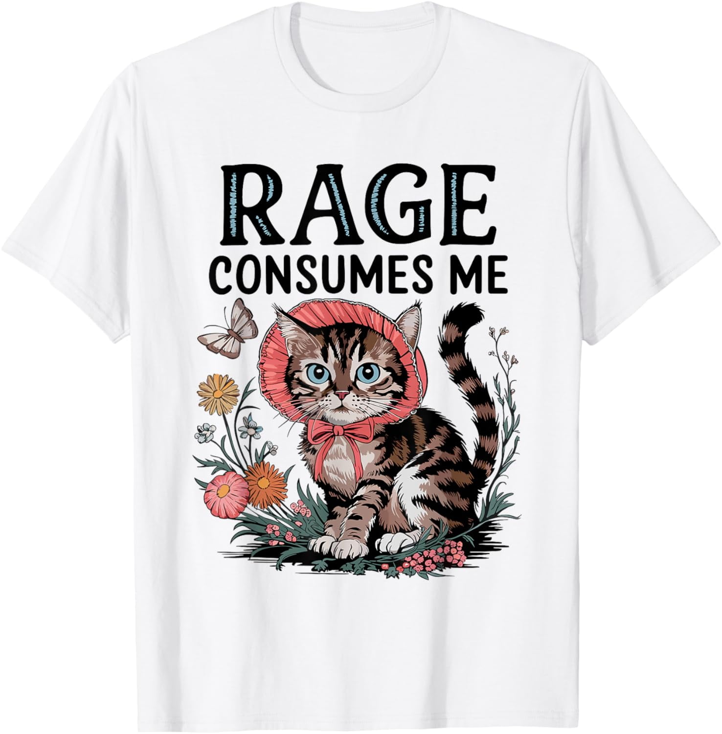 Sam Soft Rage Consumes Me Funny Cat T-Shirt Cat Gear - Walmart.com