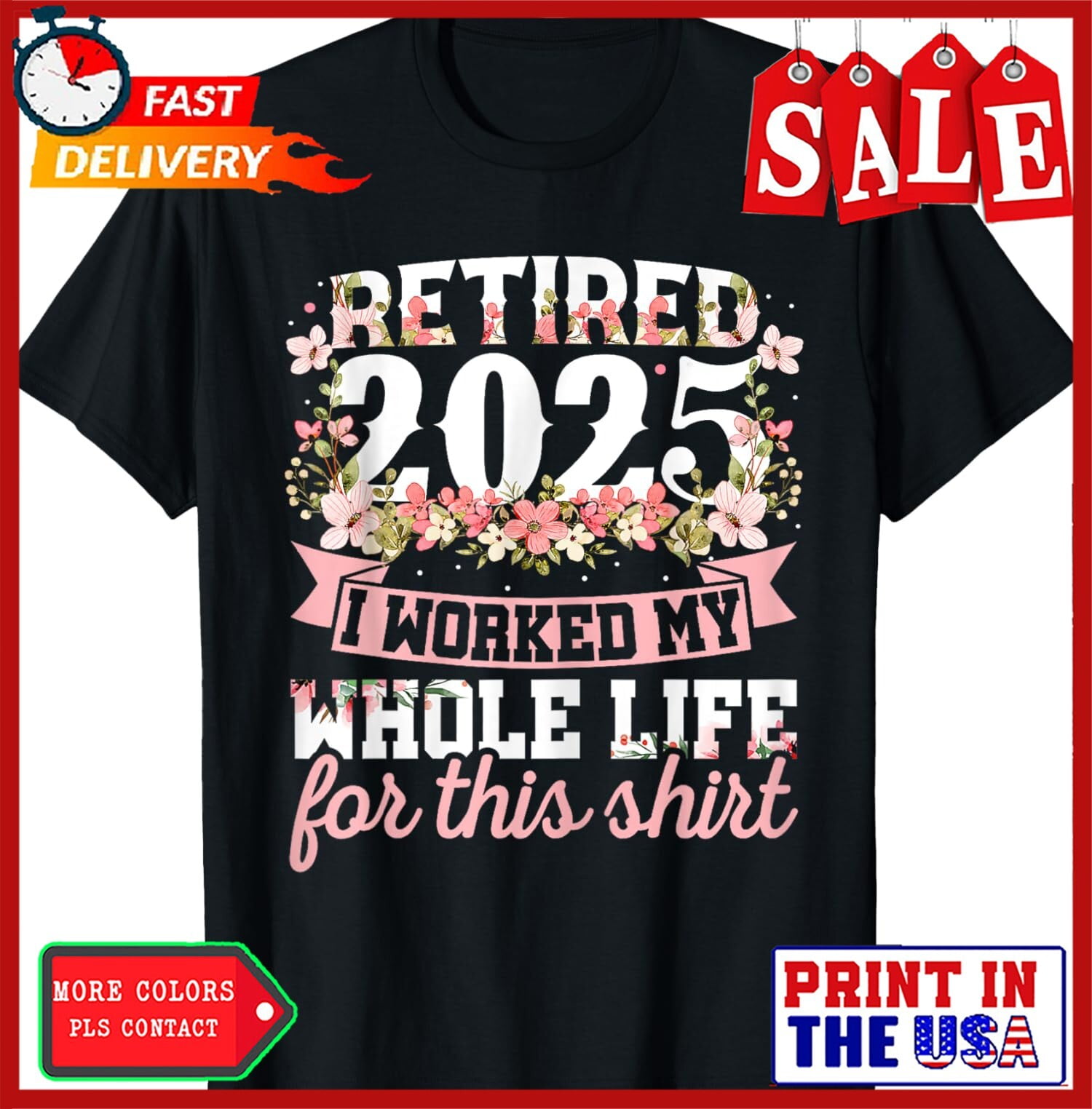 Sam Soft Retired 2025 Not My Problem Anymore Retirement 2025 Women T-Shirt - Walmart.com